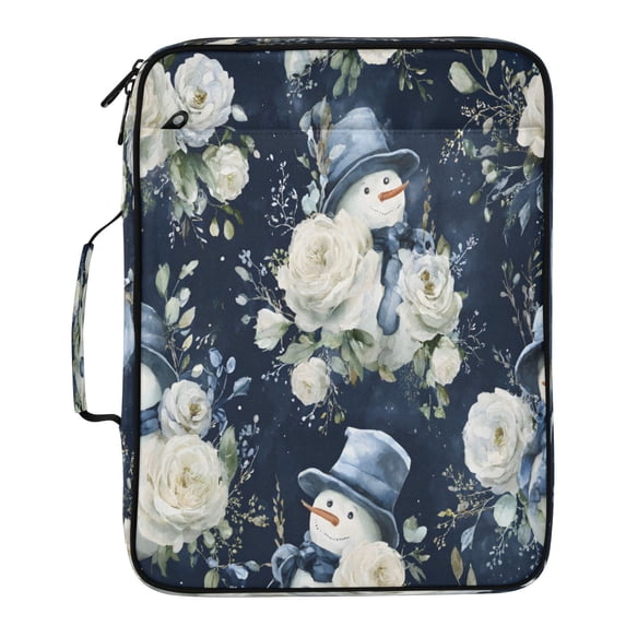 BZSMCE Flower Snowman Pattern Pattern Water-Resistant Filing Folder ...