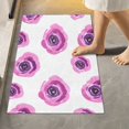 BZSMCE Flower Tile Purple Pattern Pattern 2-Piece Non-Slip Absorbent ...