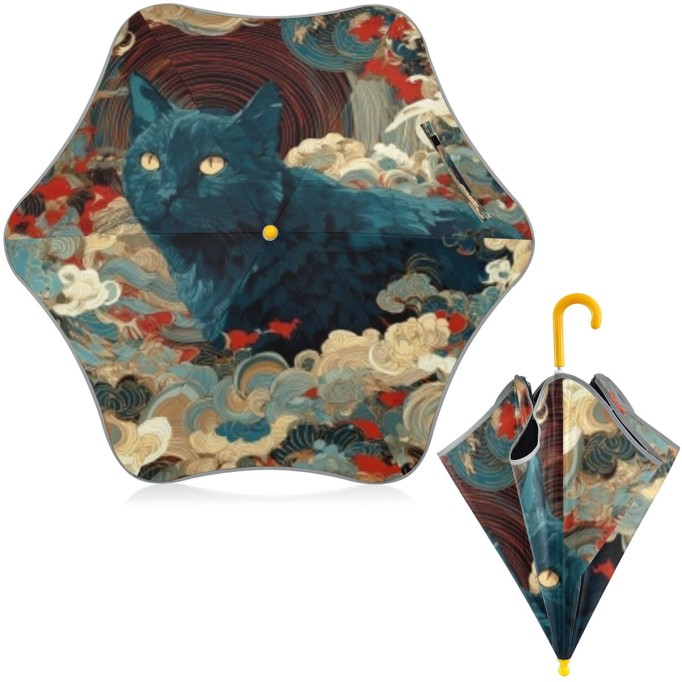 BZSMCE Folding Umbrellas Rain & UV Protection Windproof In Vibrant ...