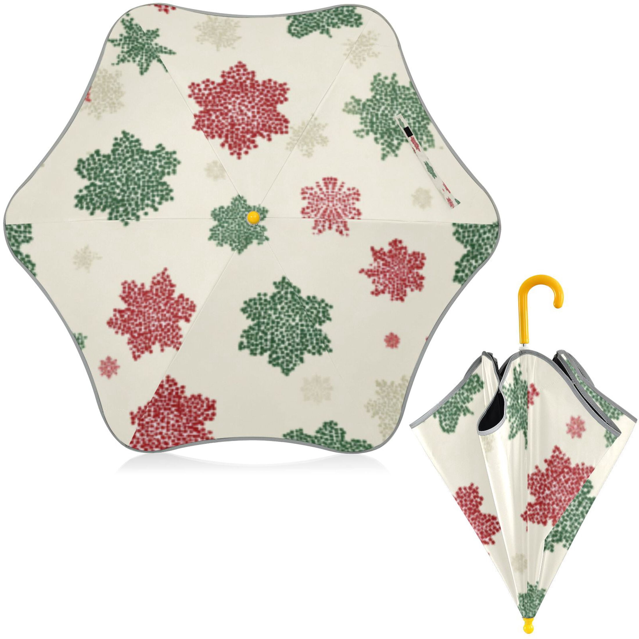 BZSMCE Folding Umbrellas Rain & UV Protection Windproof In Vintage ...