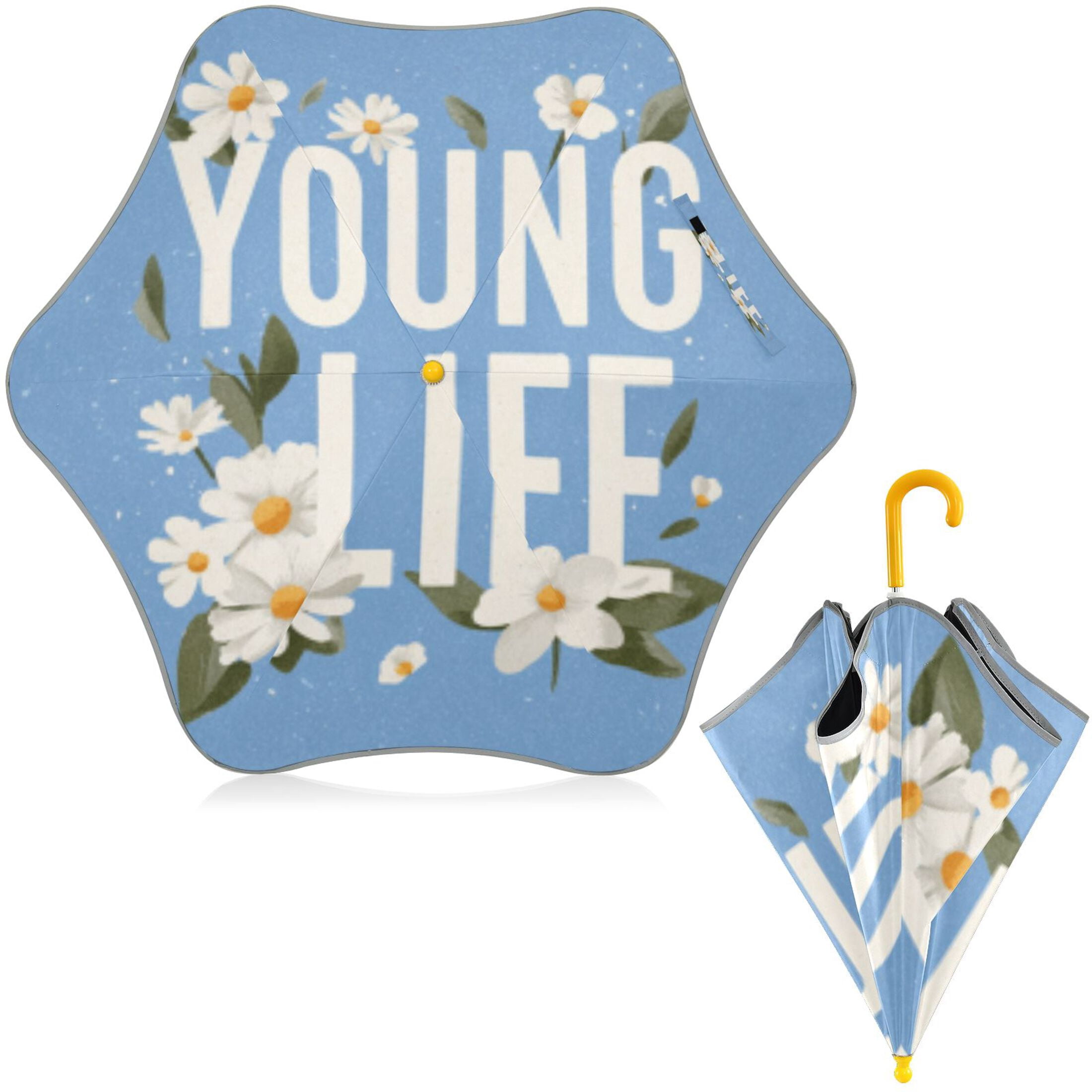 BZSMCE Folding Umbrellas Rain & UV Protection Windproof In Young Life ...