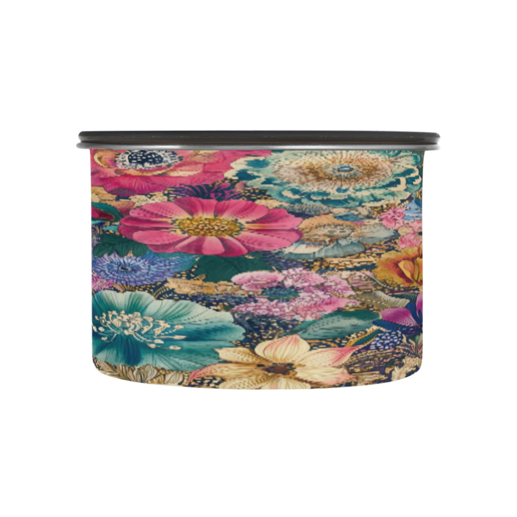 BZSMCE Food Storage Container 304 F Stainless Steel Containers Floral ...