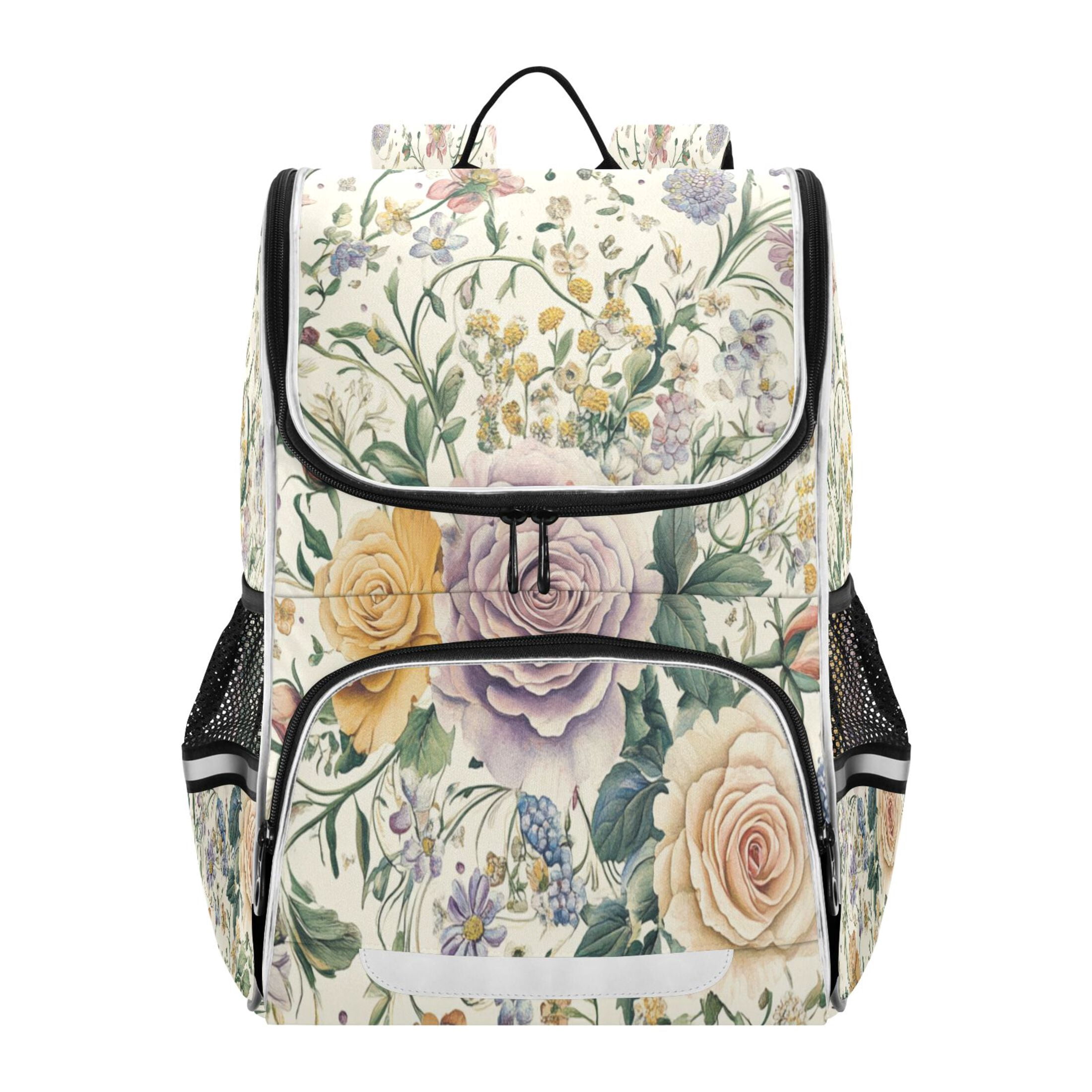 BZSMCE School Backpack Travel Bag Bookbags Bookbags Whimsical Garden ...