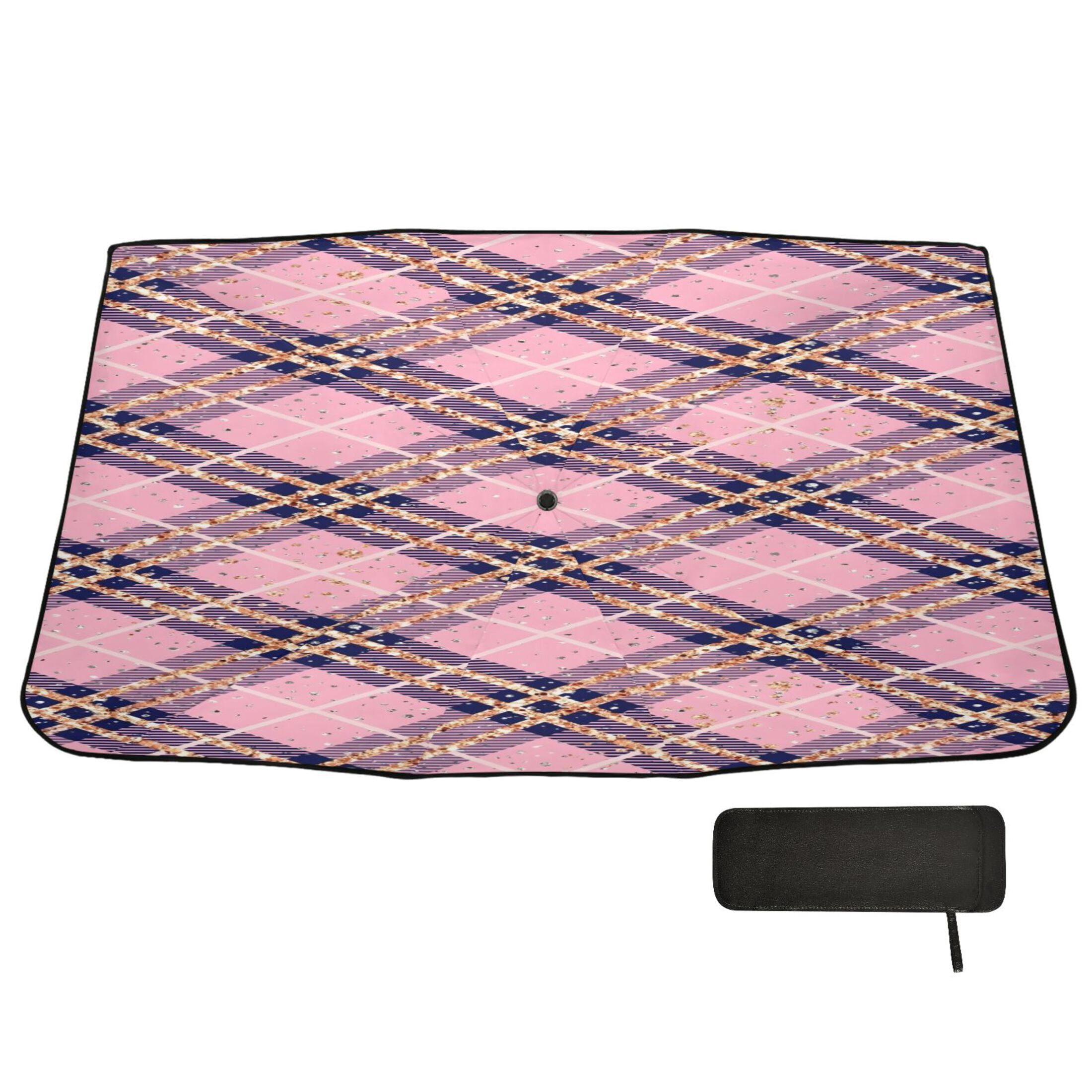 BZSMCE Glam Plaid Dream Car Windshield Foldable Sunshade Umbrella UV ...