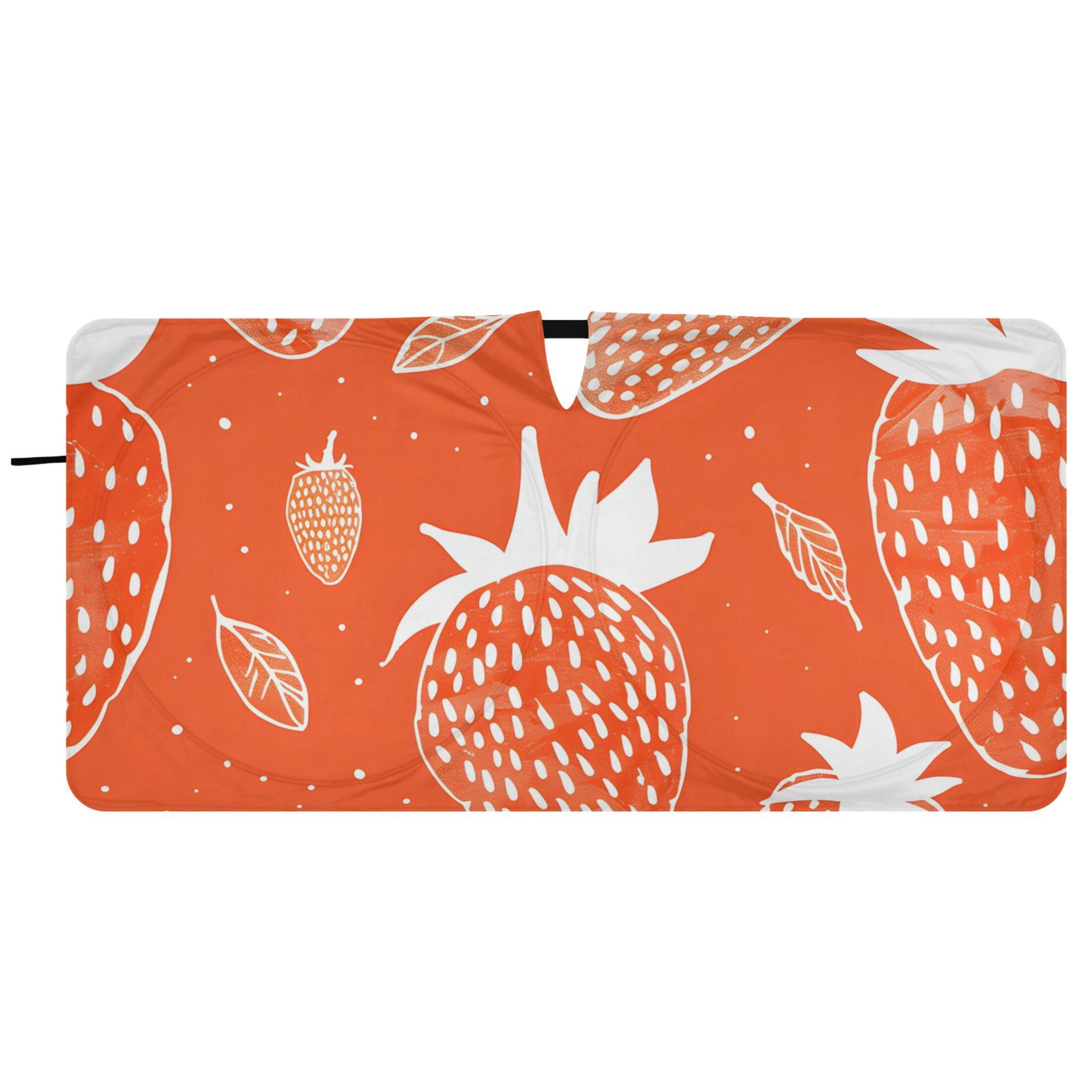 BZSMCE Graphic Red Strawberries Pattern Shade Foldable UV Protection ...
