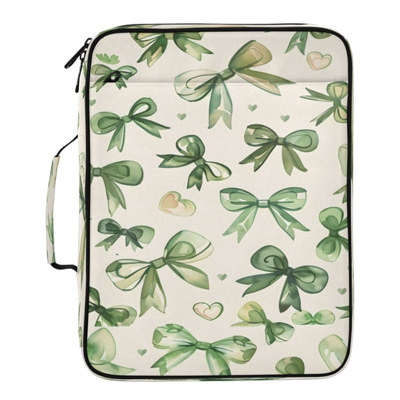 BZSMCE Green Bow Pattern Pattern Water-Resistant Filing Folder Binder ...
