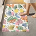 BZSMCE Hand Drawn Palm Leaves Pattern 2-Piece Non-Slip Absorbent ...