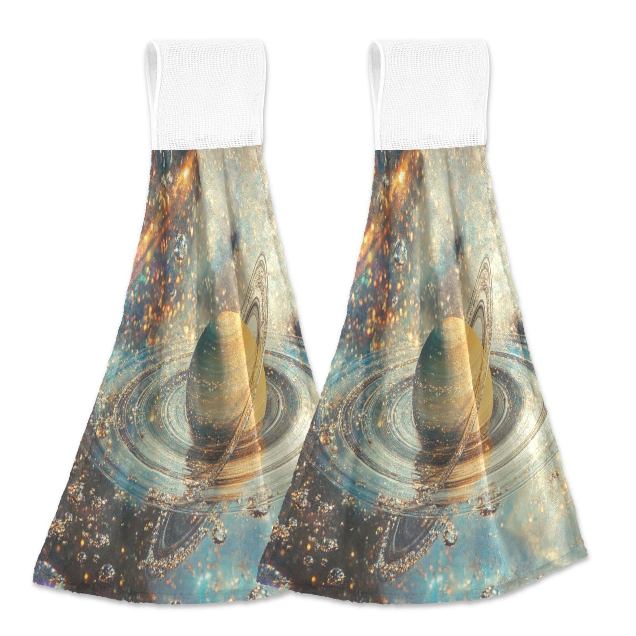 BZSMCE Hanging Hand Towels Fashion Celestial Serenity Pattern 2-Pack ...