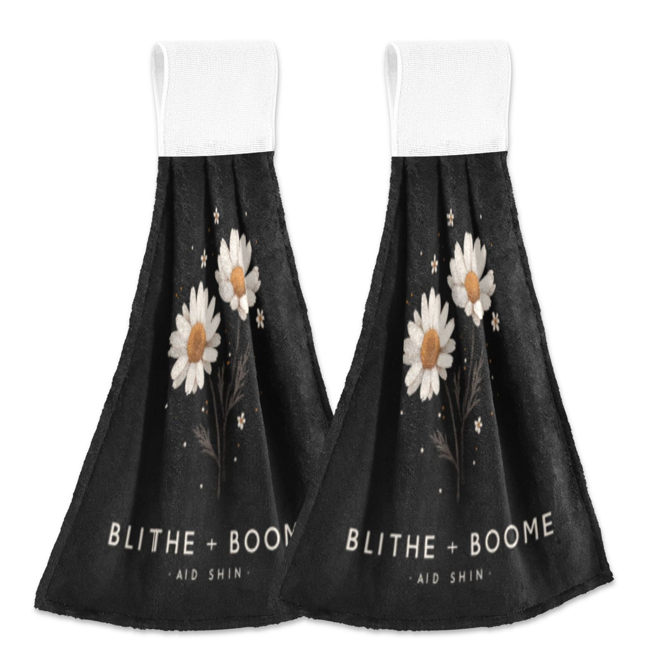 BZSMCE Hanging Hand Towels Fashion Daisy Delight Pattern 2-Pack ...