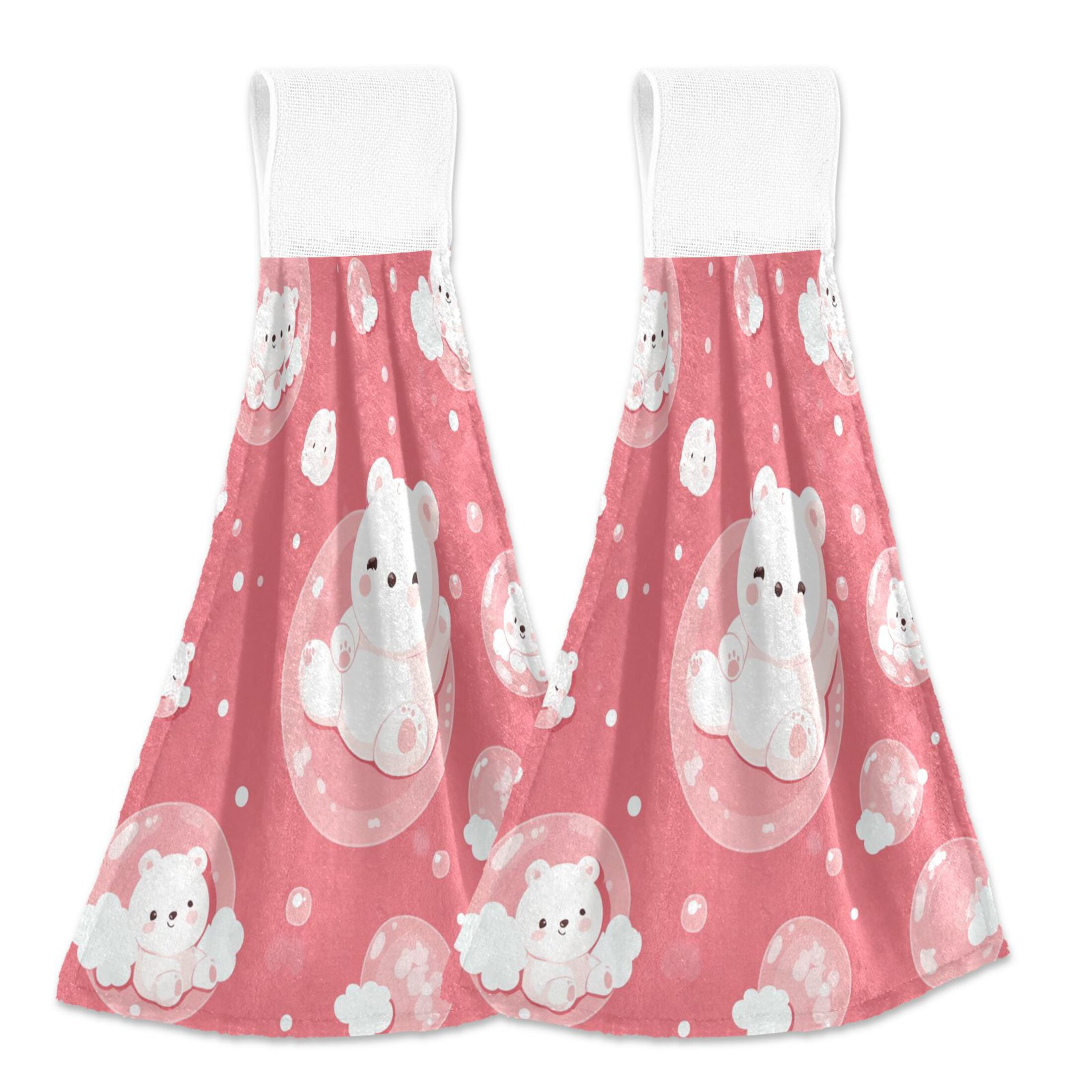 BZSMCE Hanging Hand Towels Fashion Playful Polar Bubbles Pattern 2-Pack ...