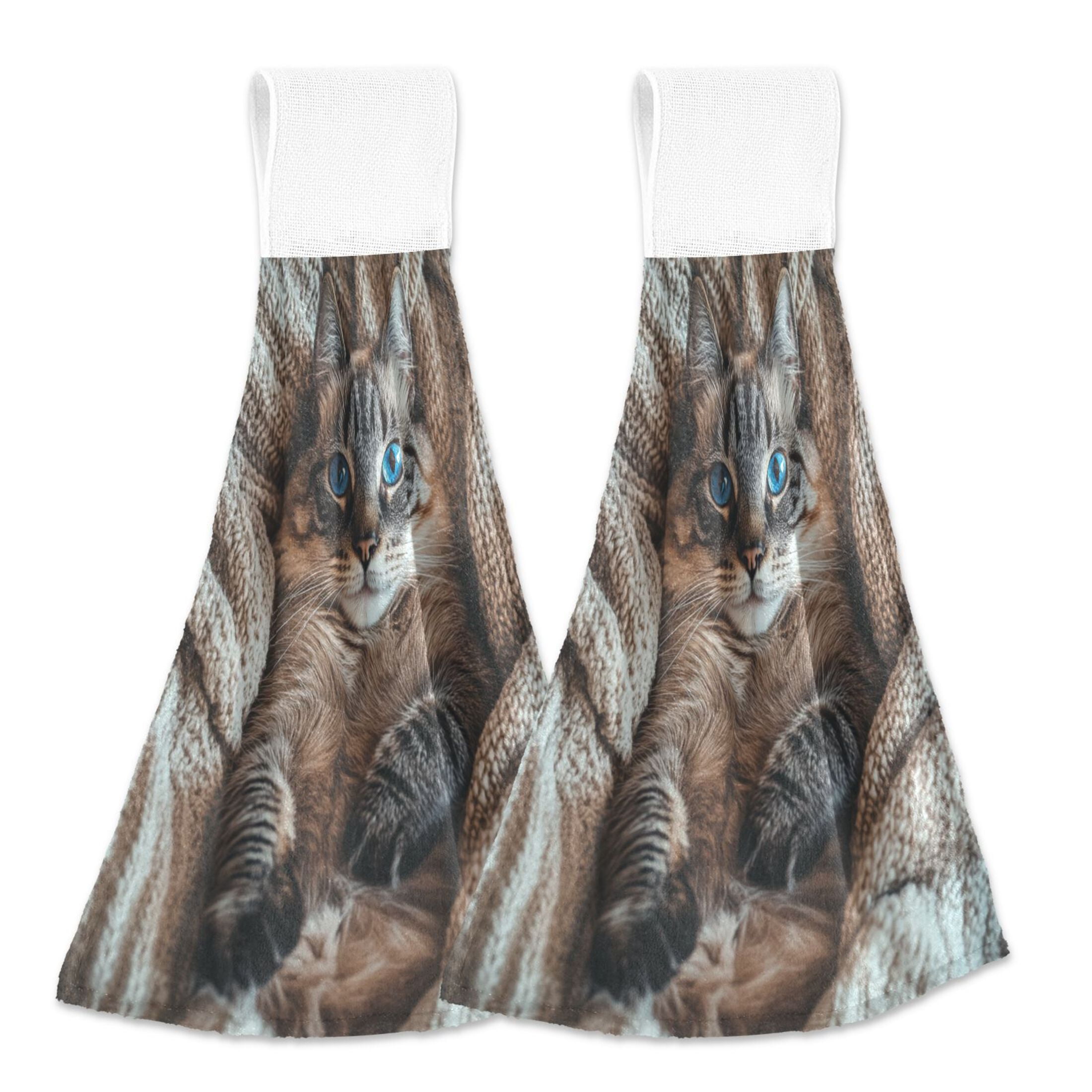 BZSMCE Hanging Hand Towels Fashion Snuggle Time Pattern 2-Pack - Velcro ...