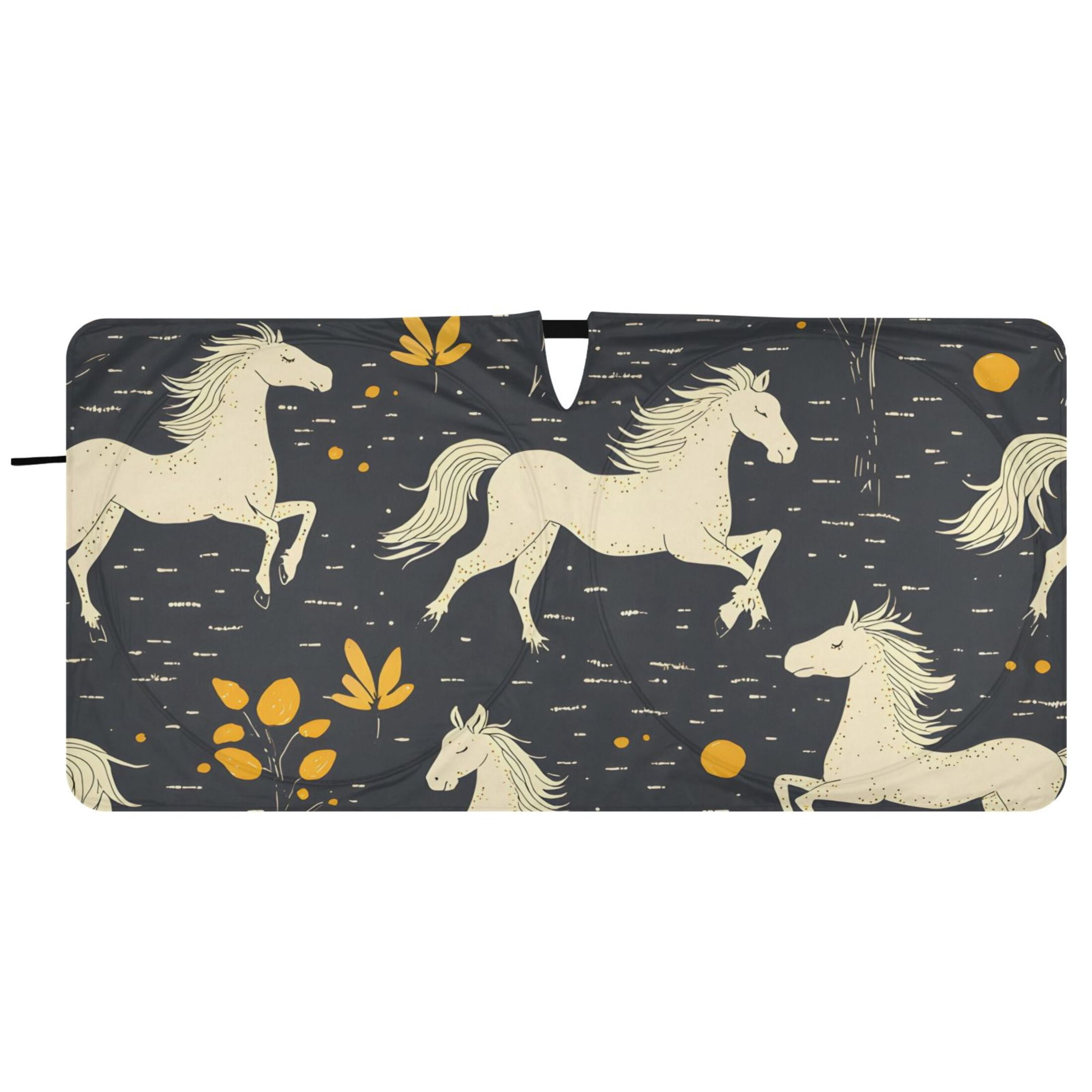 BZSMCE Horse Night Pattern Shade Foldable UV Protection for Car SUV ...