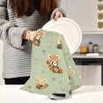 BZSMCE Kitchen Towels Creative Snuggly Red Panda Pattern Durable ...