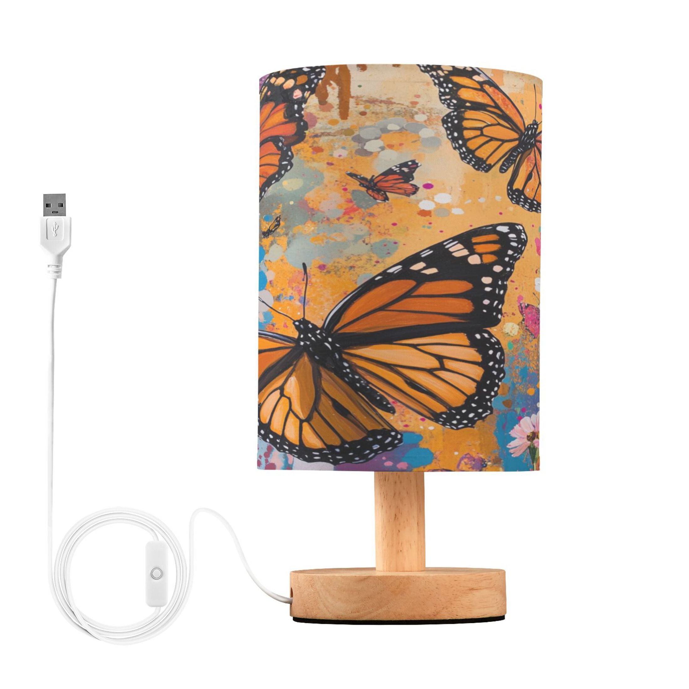 BZSMCE Lamp Modern Monarch Butterflies Creative Patter Night Light ...