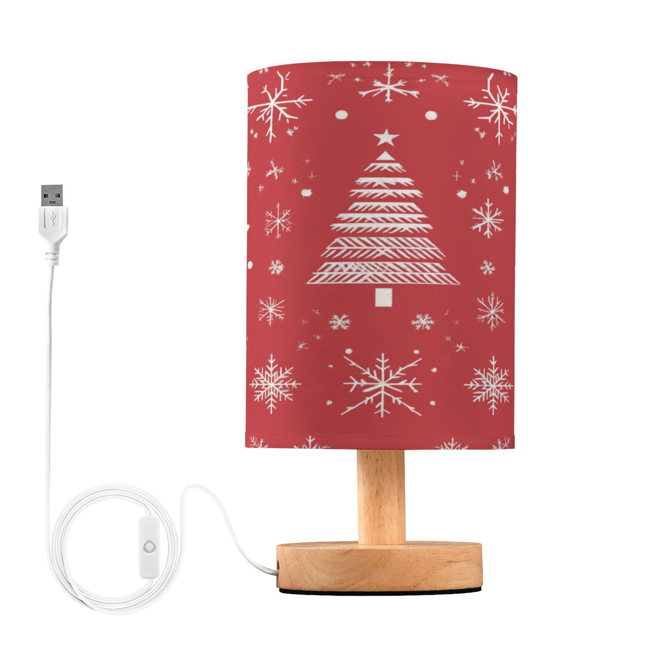 BZSMCE Lamp Modern The Joyful Christmas Printing Creative Patter Night ...