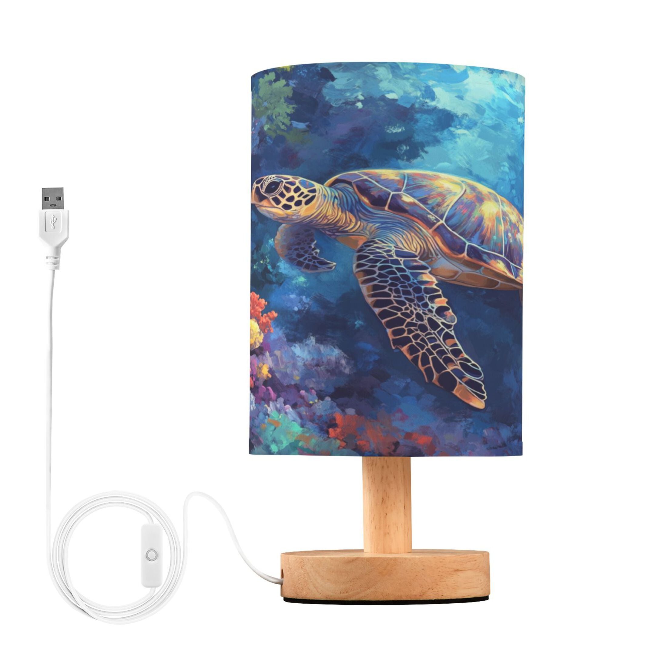 BZSMCE Lamp Modern The Turtles Plainting Creative Patter Night Light ...
