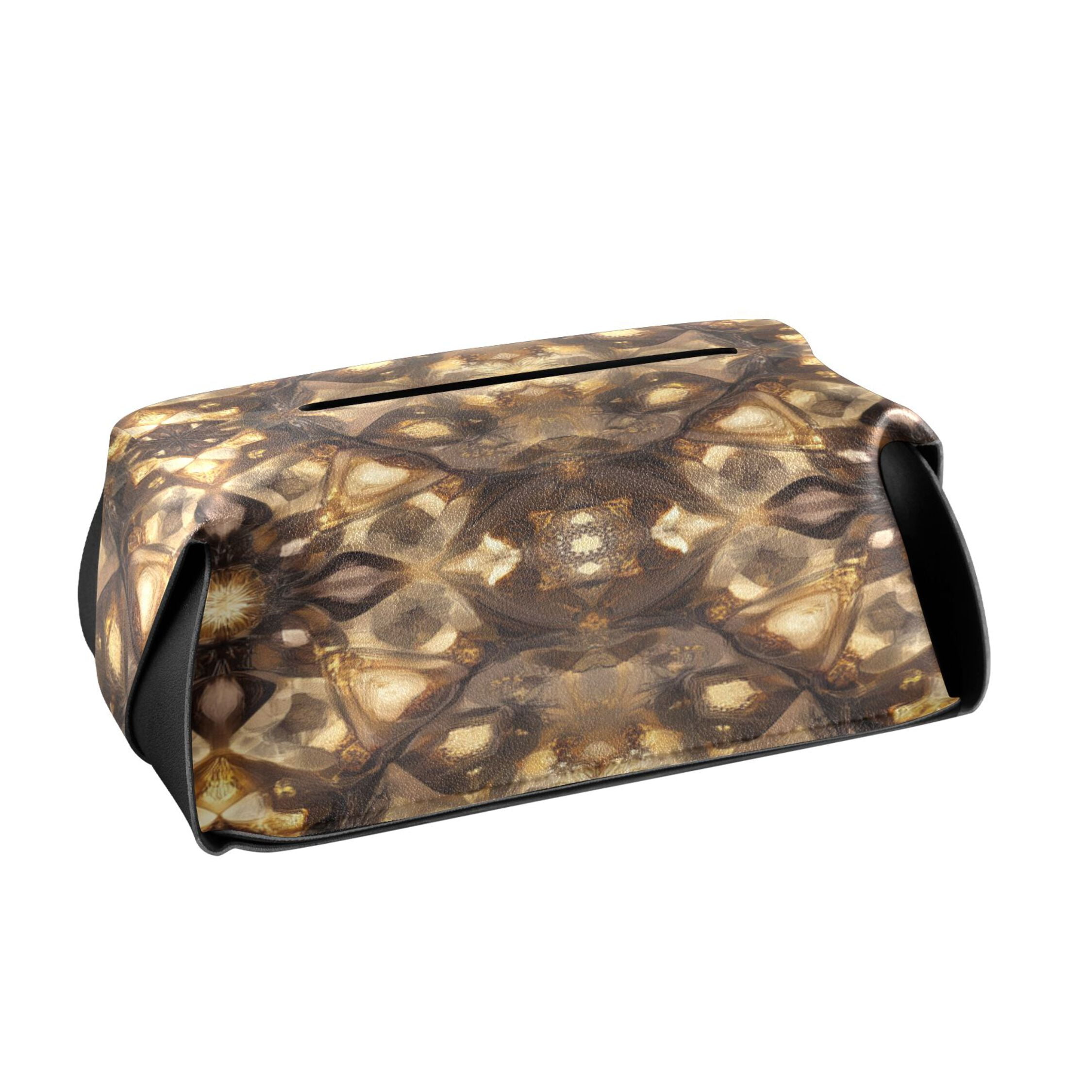 BZSMCE Leatehr Tissue Holders Cute Amber Mosaic Pattern Tissue box ...