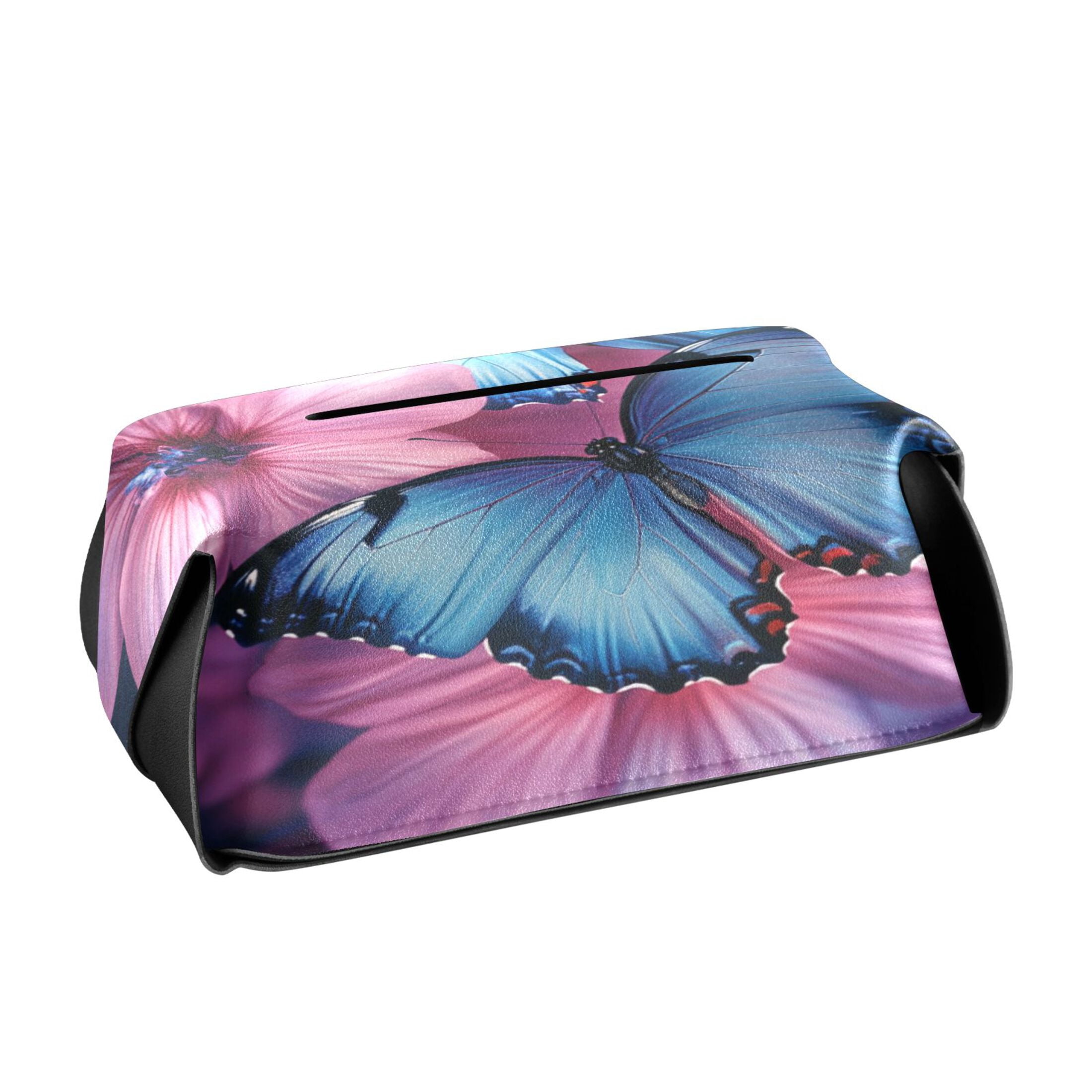 BZSMCE Leatehr Tissue Holders Cute Azure Dance Pattern Tissue box ...