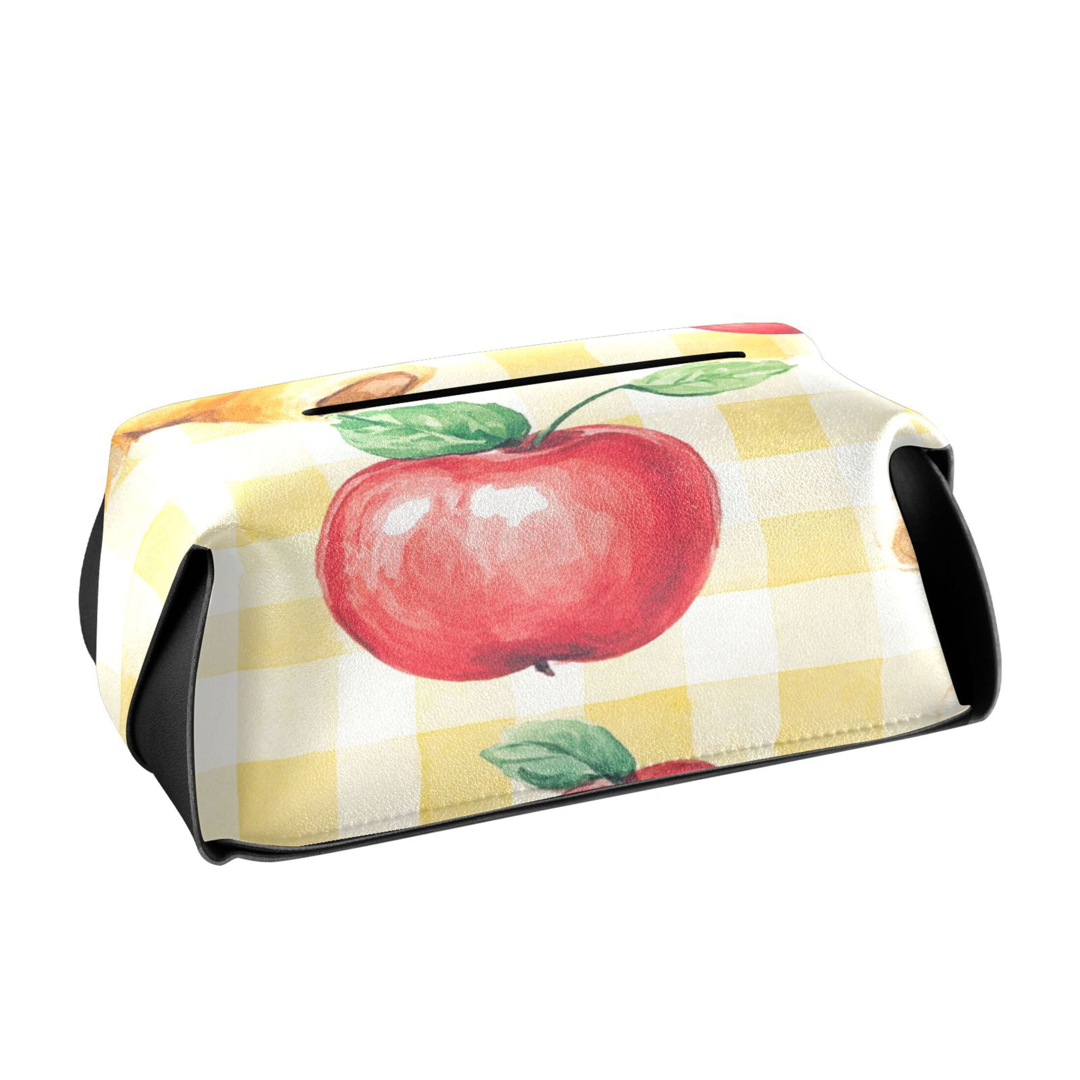 BZSMCE Leatehr Tissue Holders Cute Bears Apple Delight Pattern Tissue ...