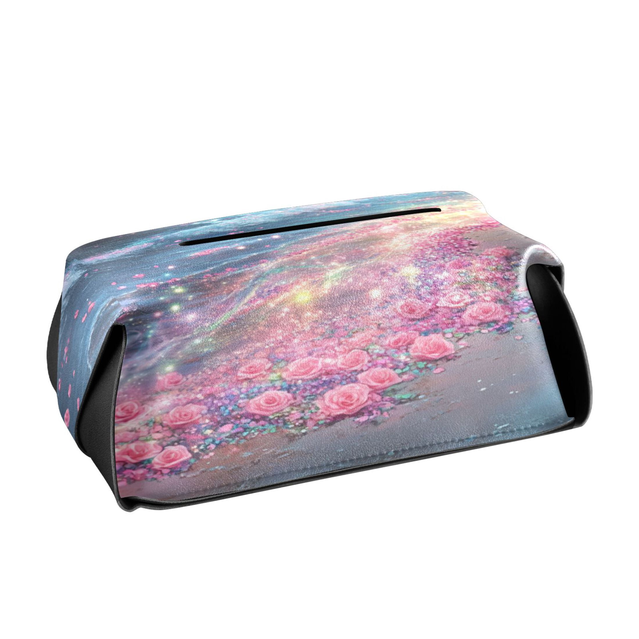BZSMCE Leatehr Tissue Holders Cute Celestial Beach Dream Pattern Tissue ...