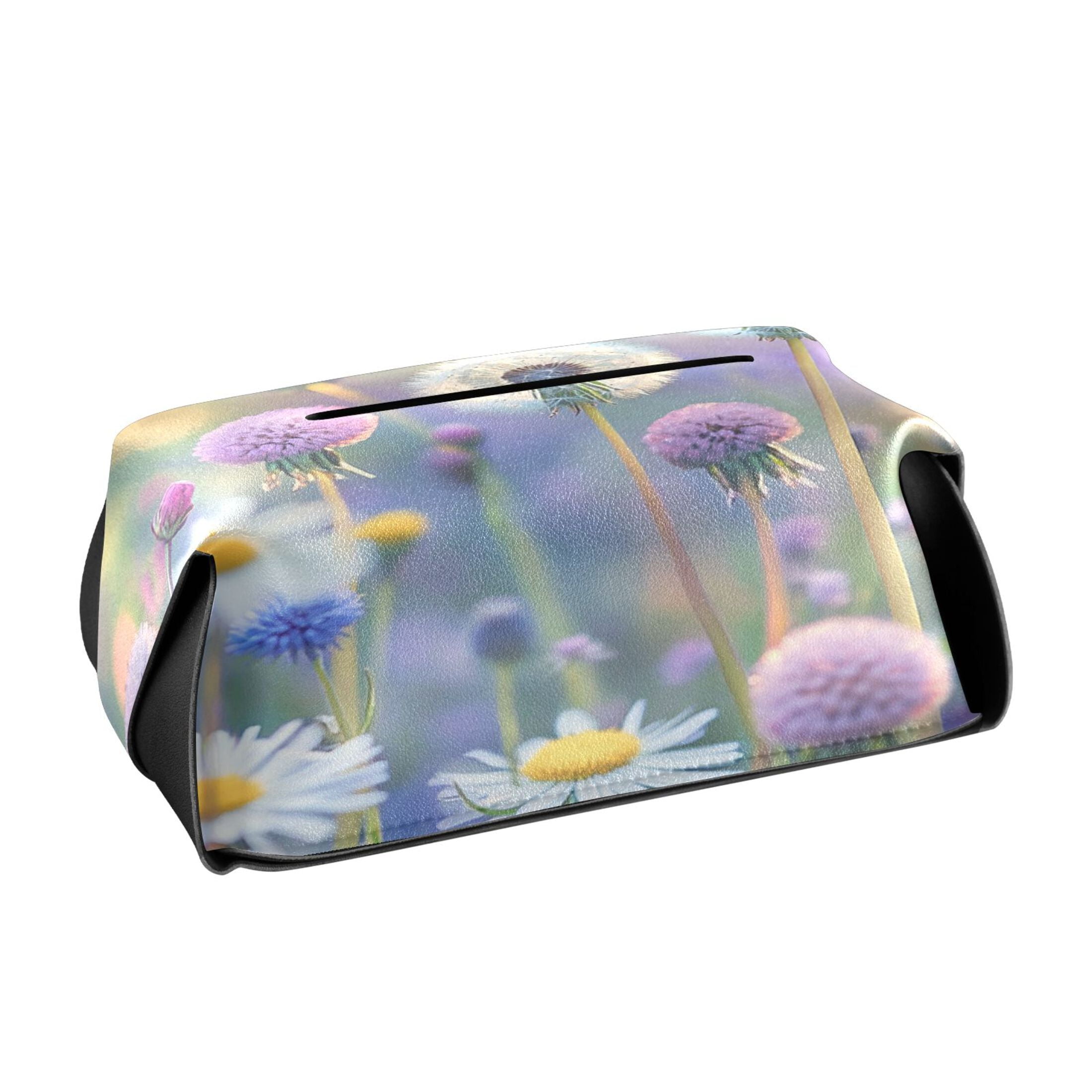 BZSMCE Leatehr Tissue Holders Cute Dandelion Delight Pattern Tissue box ...