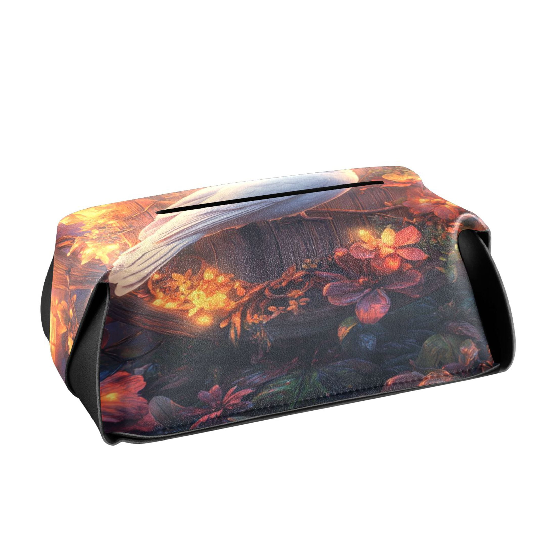 BZSMCE Leatehr Tissue Holders Cute Dove Of Dreams Pattern Tissue box ...