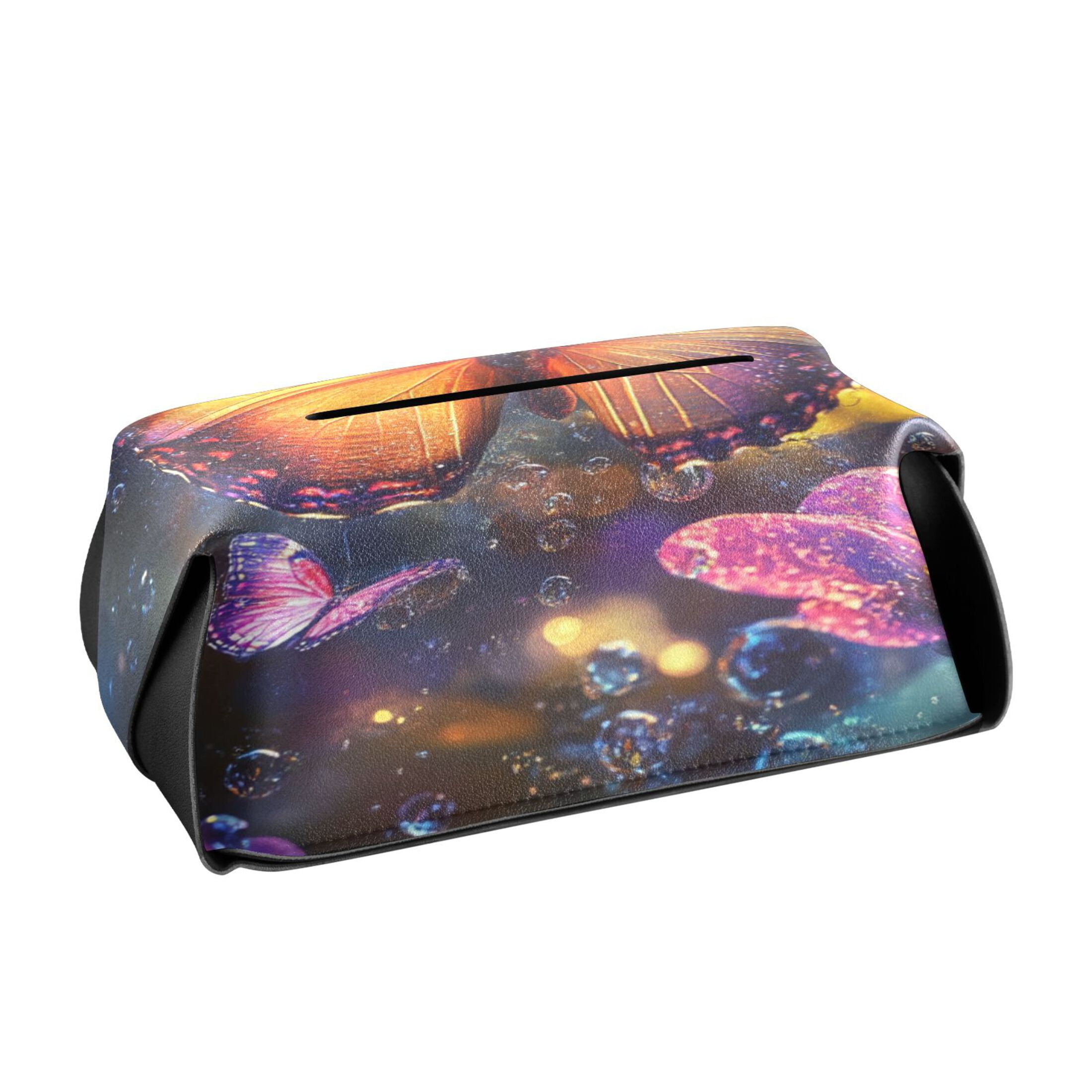 BZSMCE Leatehr Tissue Holders Cute Enchanted Flight Pattern Tissue box ...