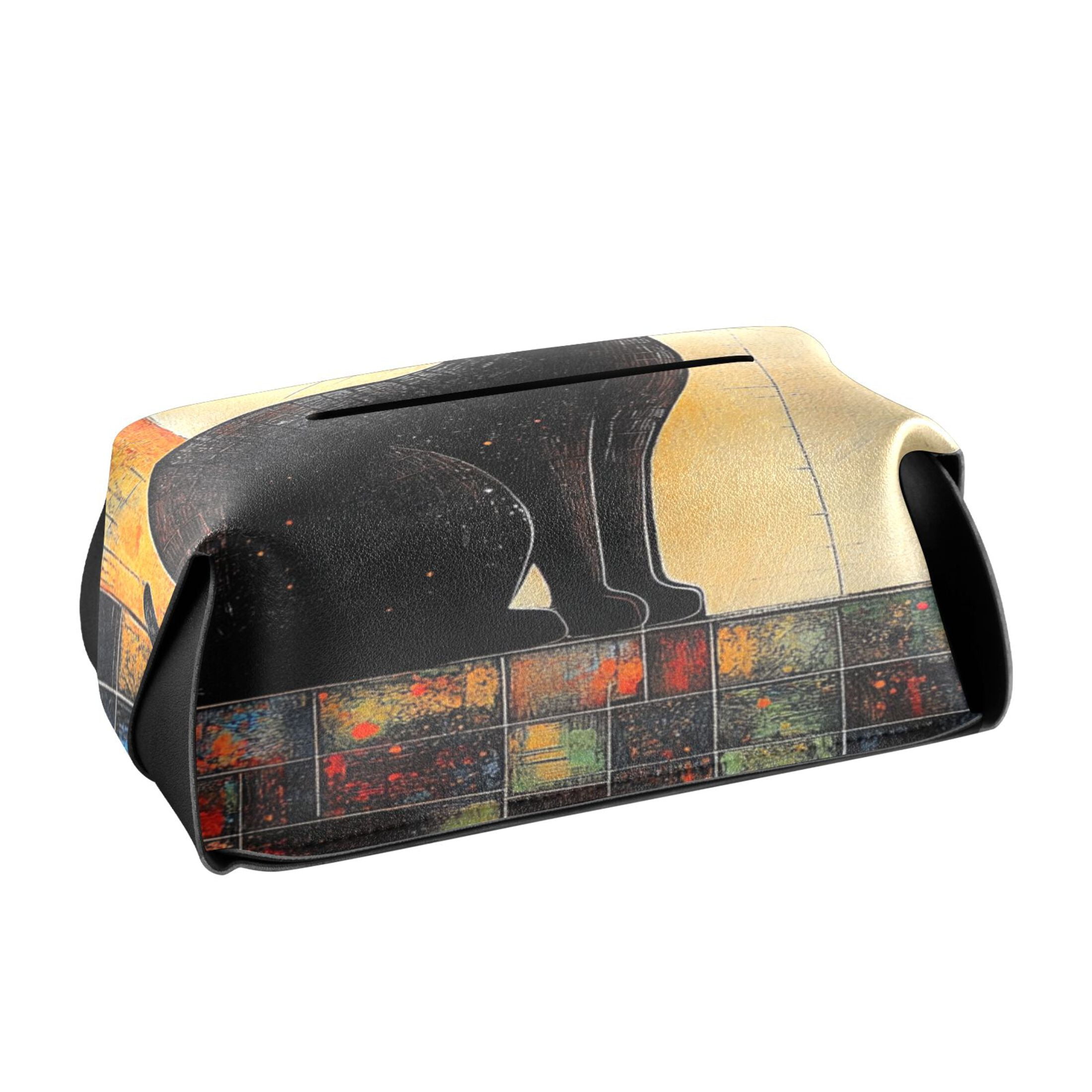 BZSMCE Leatehr Tissue Holders Cute Ethereal Midnight Guardian Pattern ...