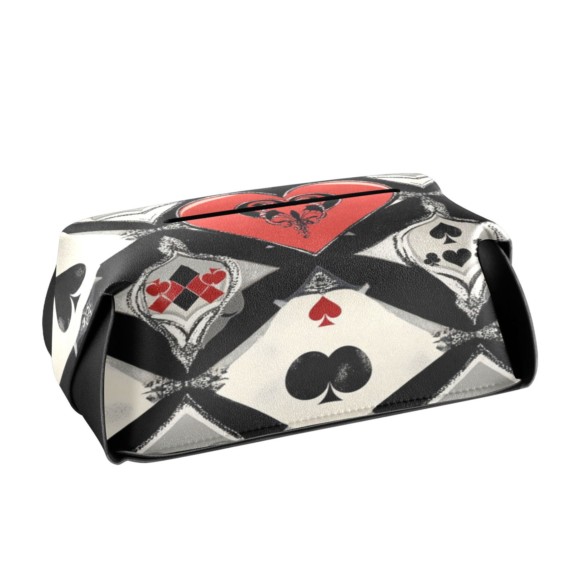 BZSMCE Leatehr Tissue Holders Cute Heart Of The Game Pattern Tissue box ...