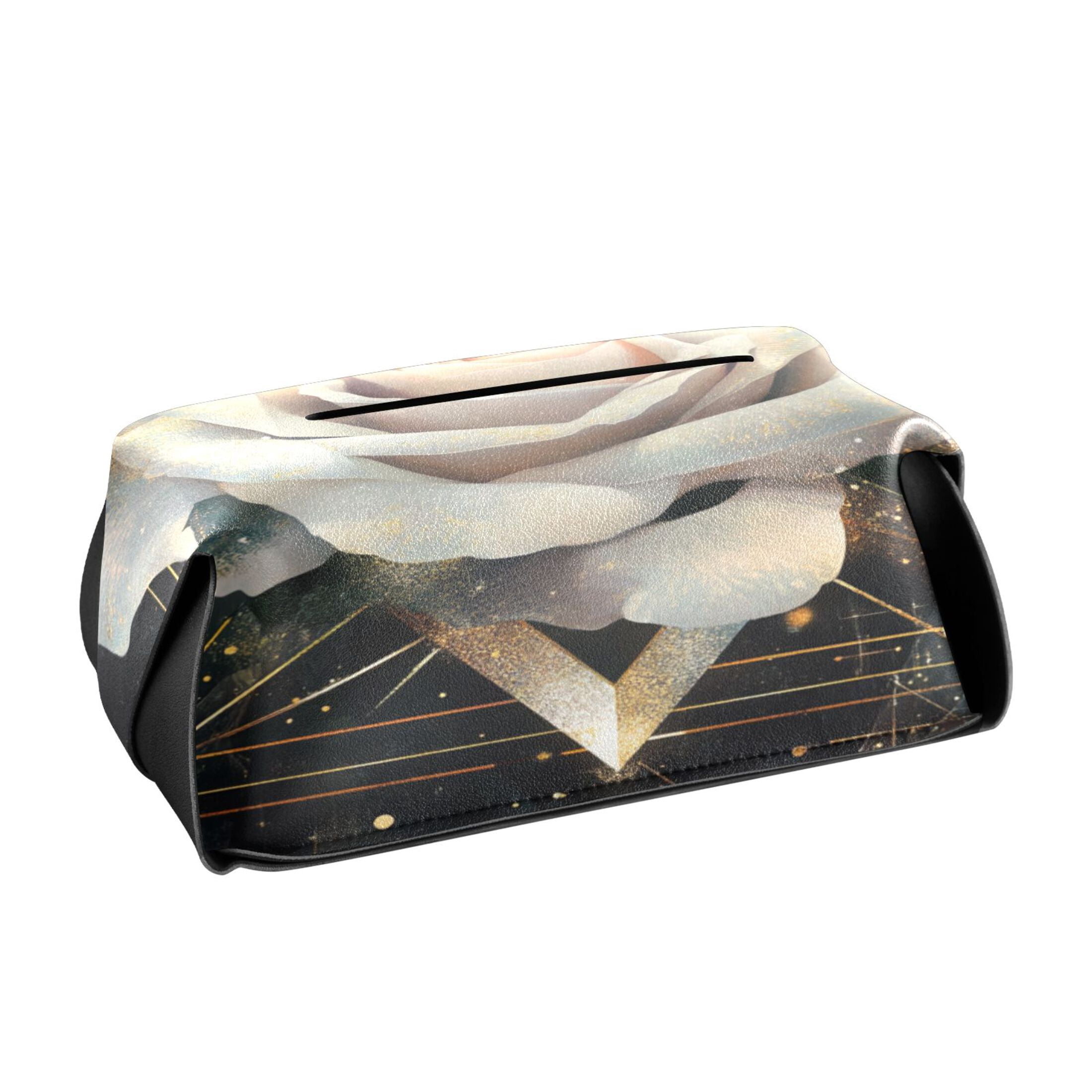 BZSMCE Leatehr Tissue Holders Cute Luminous Blossom Pattern Tissue box ...