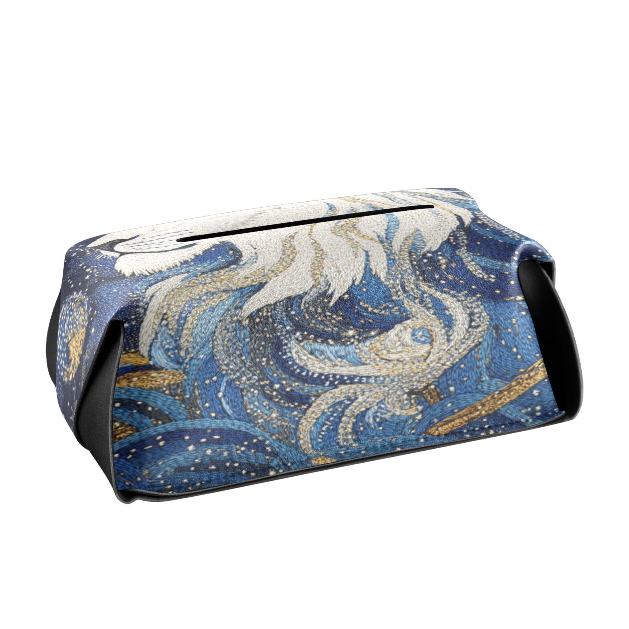 BZSMCE Leatehr Tissue Holders Cute Majestic Nebula Mane Pattern Tissue ...