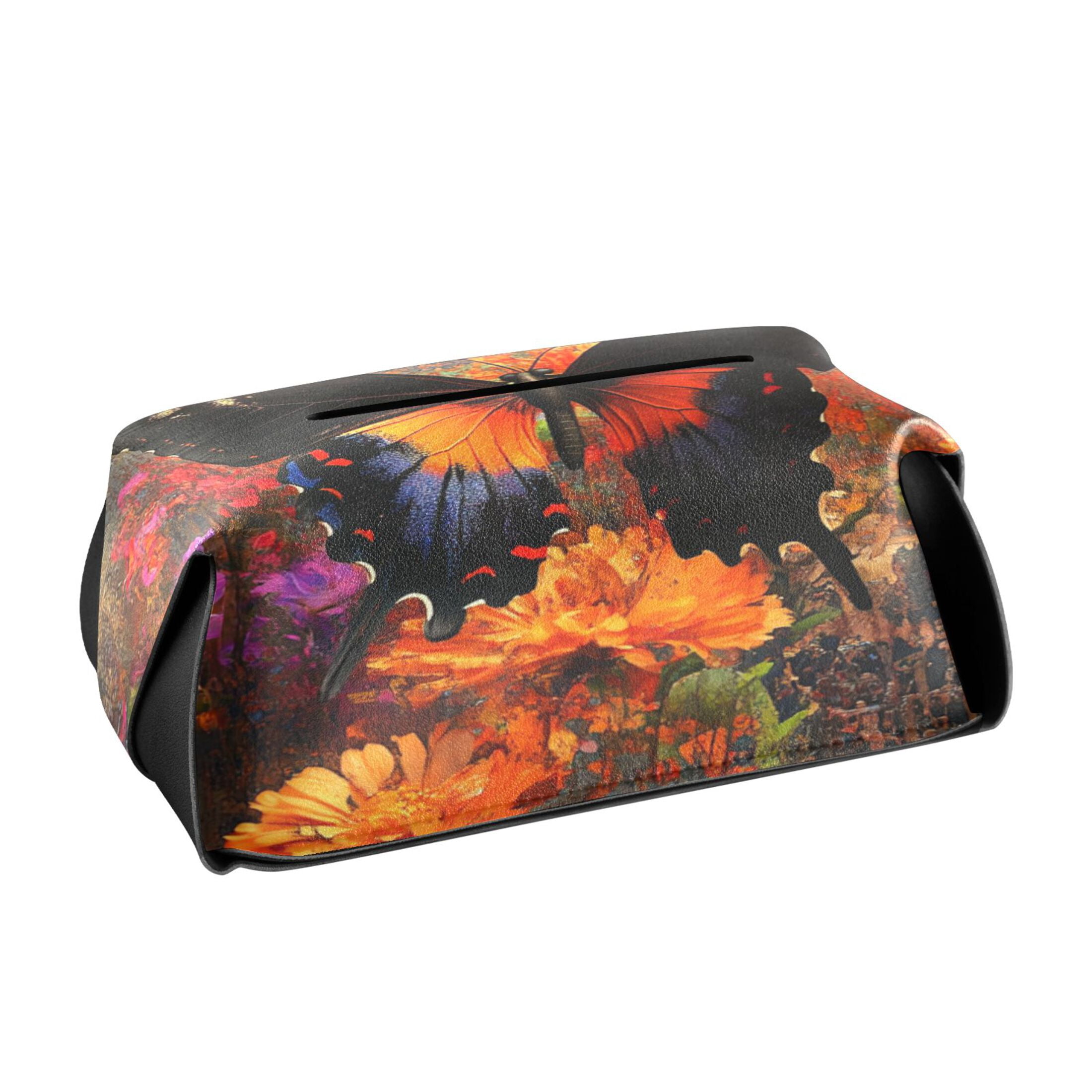 BZSMCE Leatehr Tissue Holders Cute Nature's Colorful Dancer Pattern ...