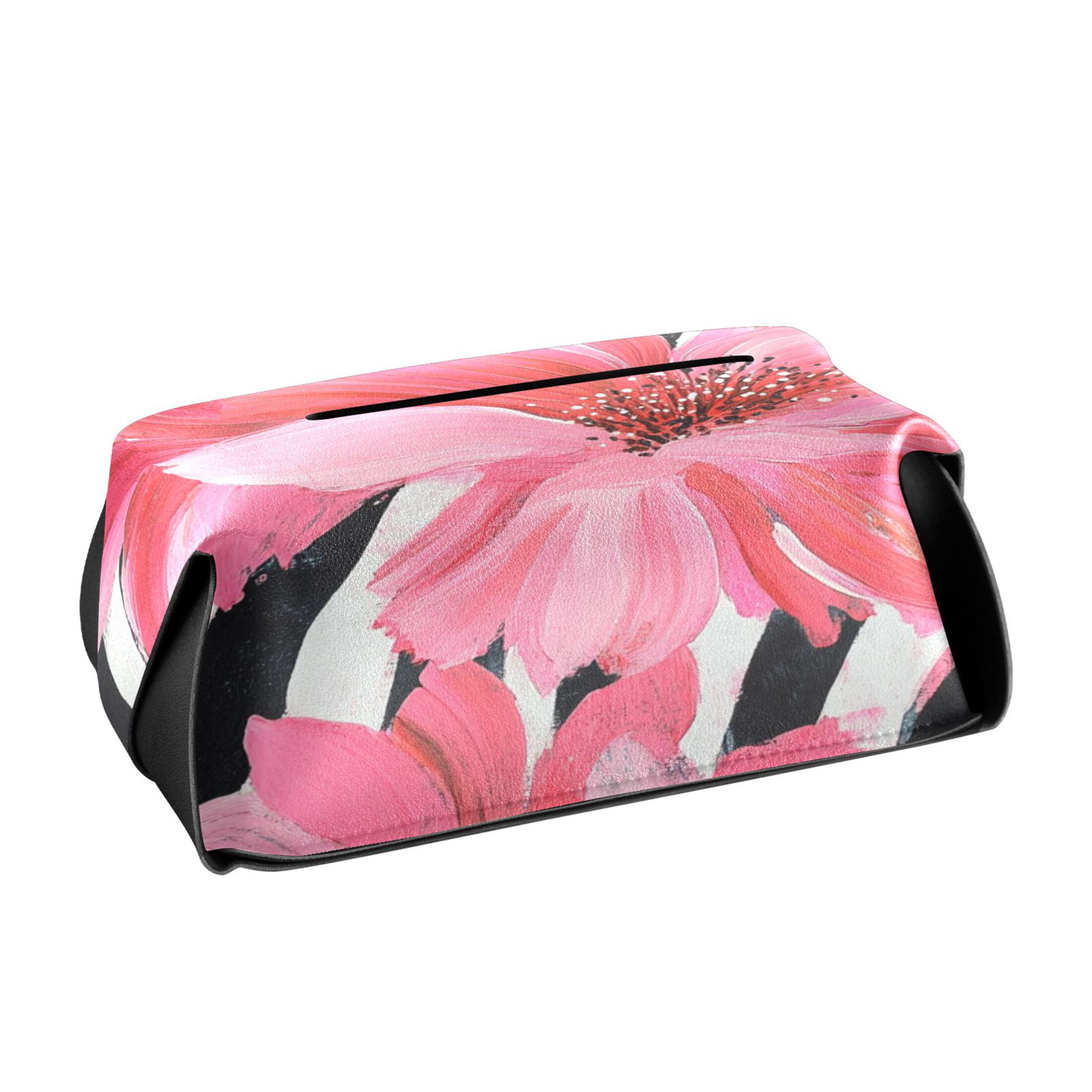 BZSMCE Leatehr Tissue Holders Cute Petal Symphony Pattern Tissue box ...