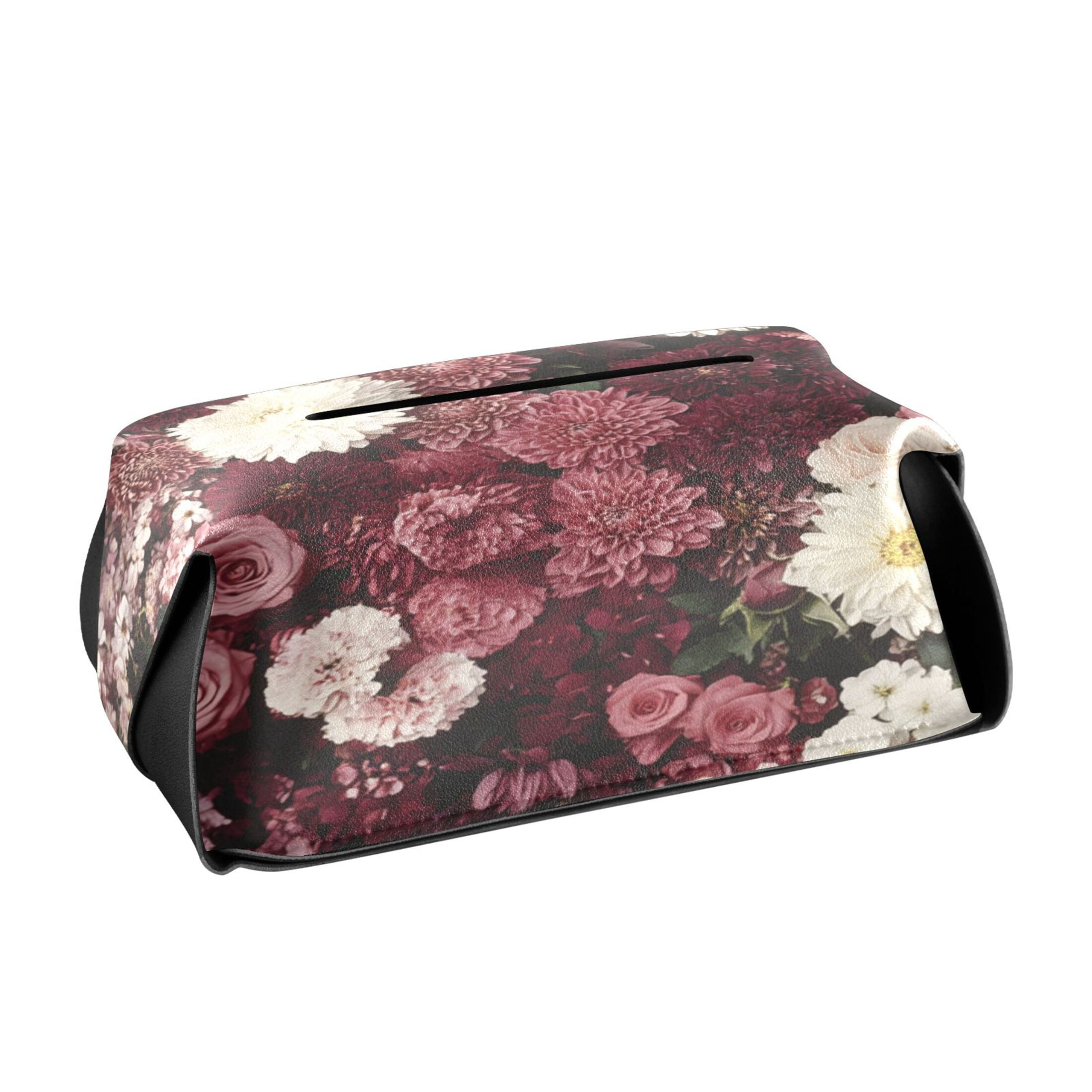 BZSMCE Leatehr Tissue Holders Cute Petals Of Passion Pattern Tissue box ...