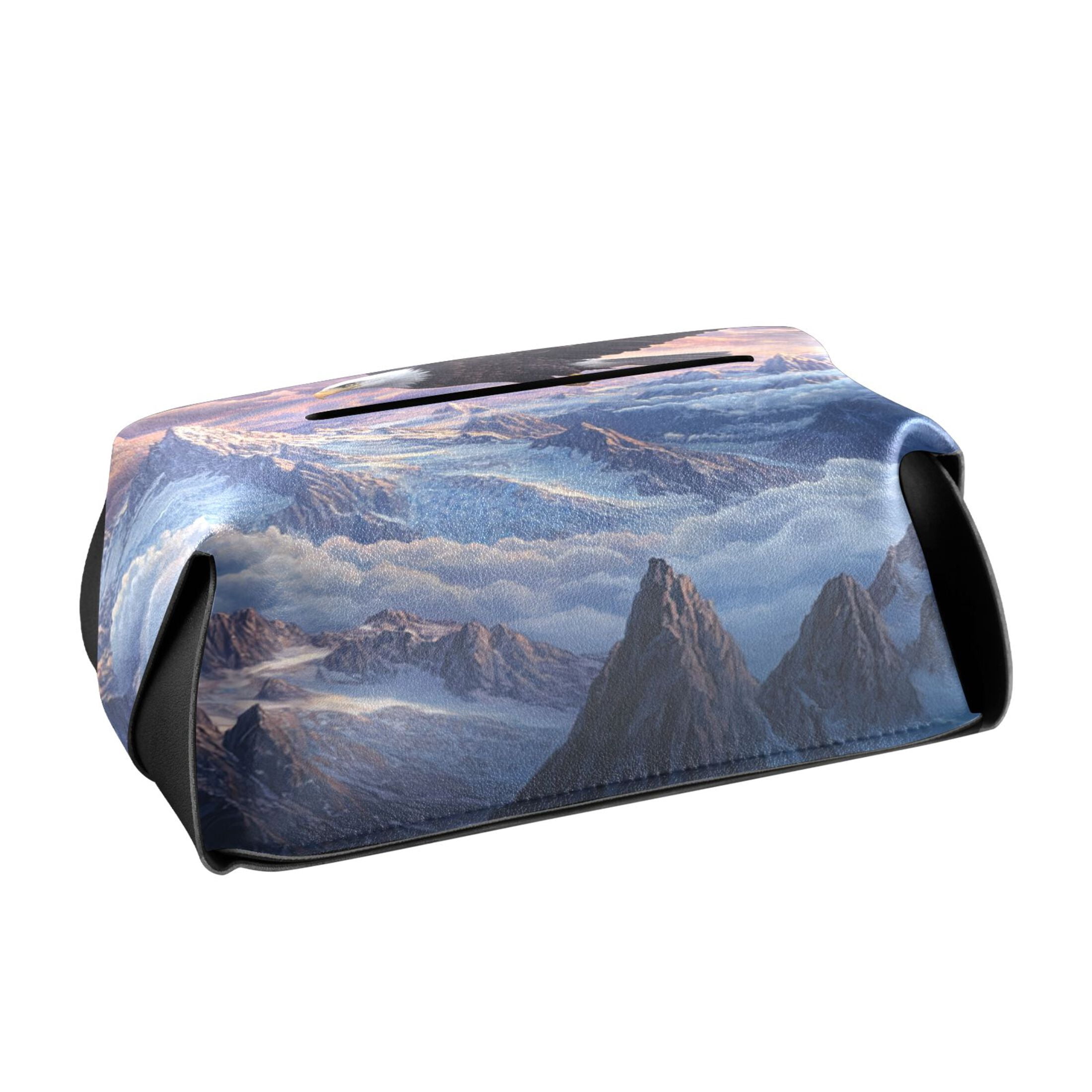 BZSMCE Leatehr Tissue Holders Cute Soaring Through The Cosmos Pattern ...