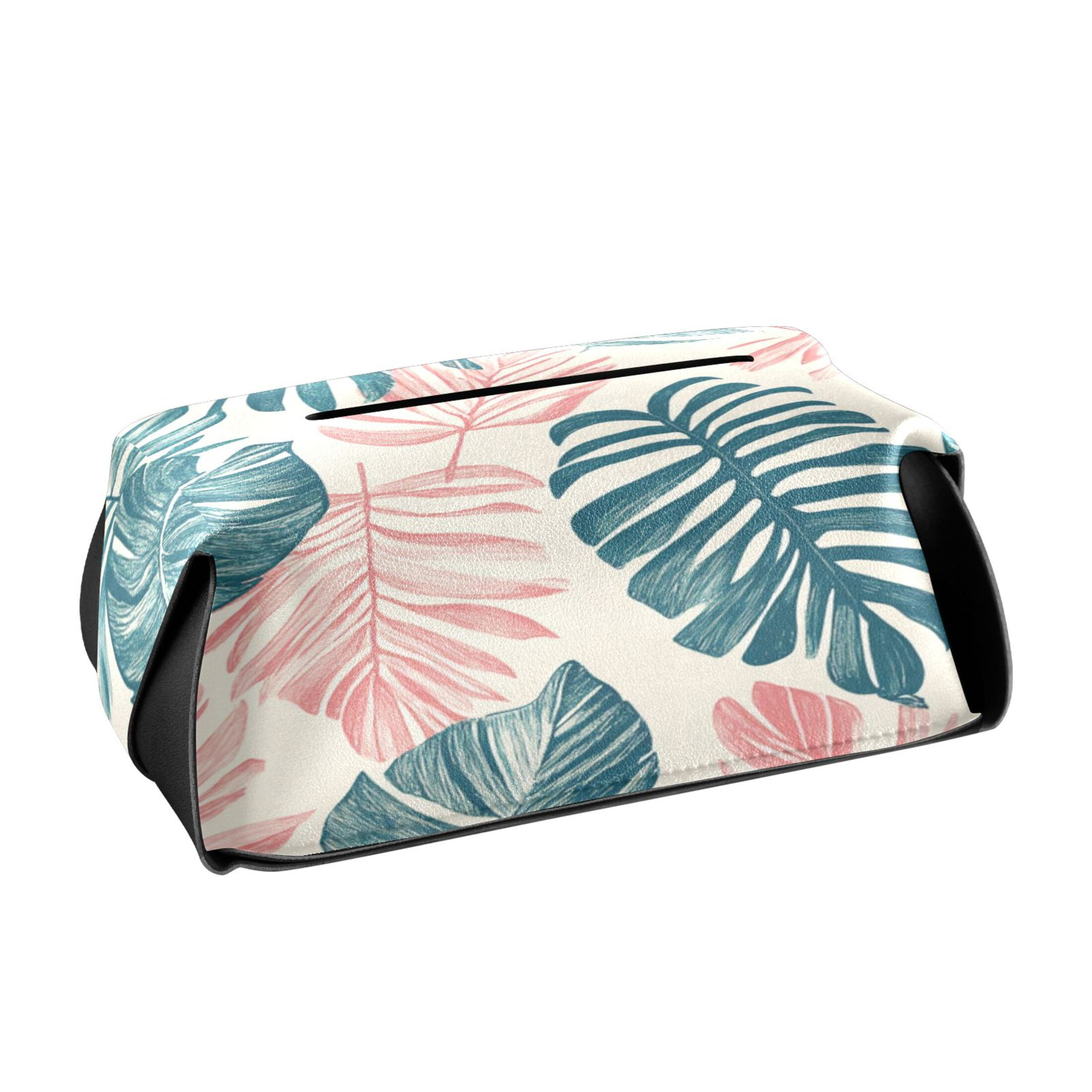 BZSMCE Leatehr Tissue Holders Cute Tropical Symphon Pattern Tissue box ...