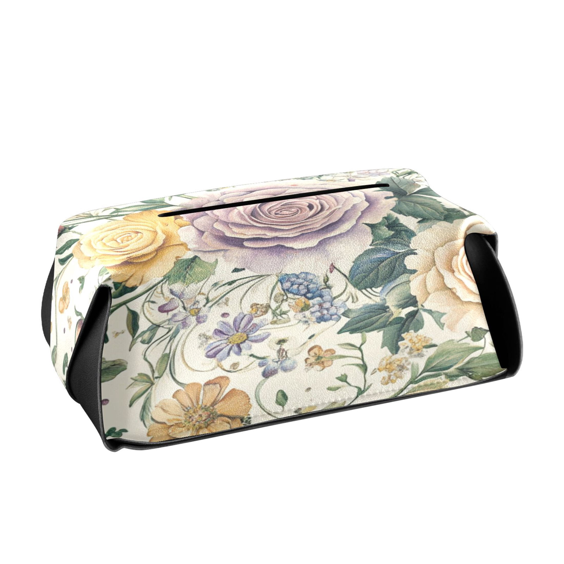 BZSMCE Leatehr Tissue Holders Cute Whimsical Garden: Pastel Floral ...