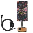 BZSMCE Leopard Colored Bow Pattern Printed 3 Color Touch Control Table ...