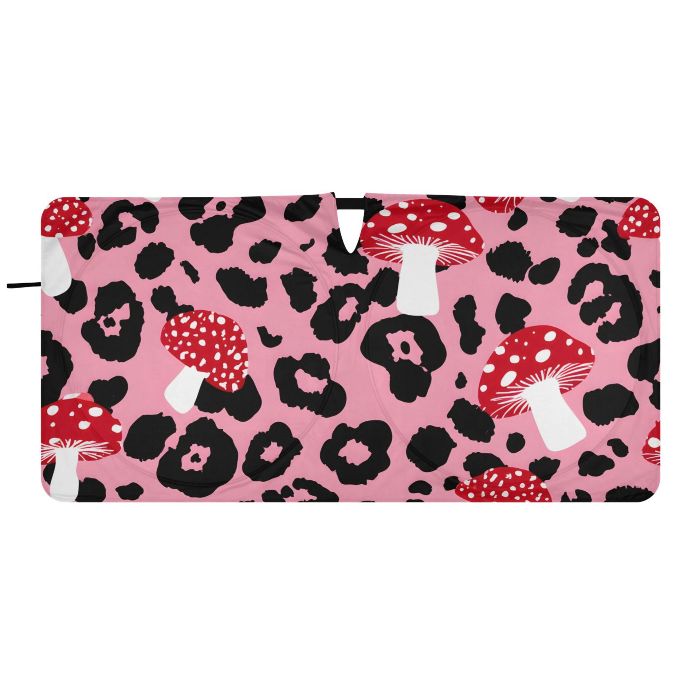 BZSMCE Leopard Mushroom Pattern Shade Foldable UV Protection for Car ...
