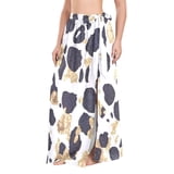 BZSMCE Leopard Print Gold Stamping Pattern Maxi Cover-Up Skirt ...