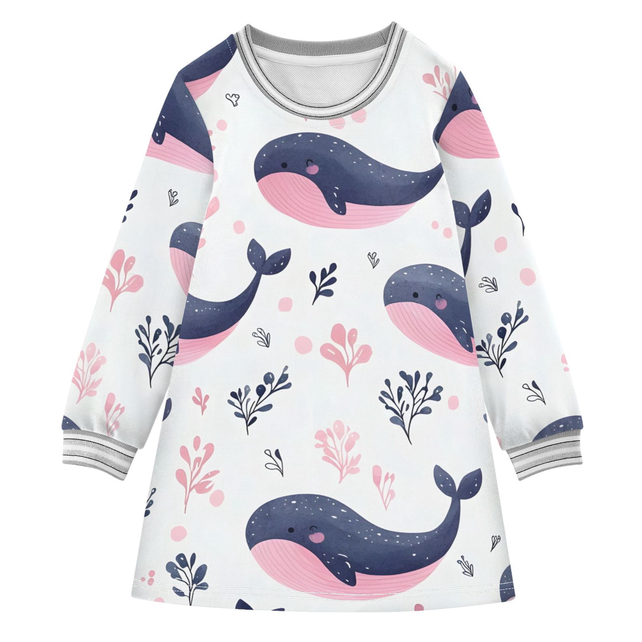 BZSMCE Little Girls Long Sleeved Hoodie A Dresses Pink Star Classical ...