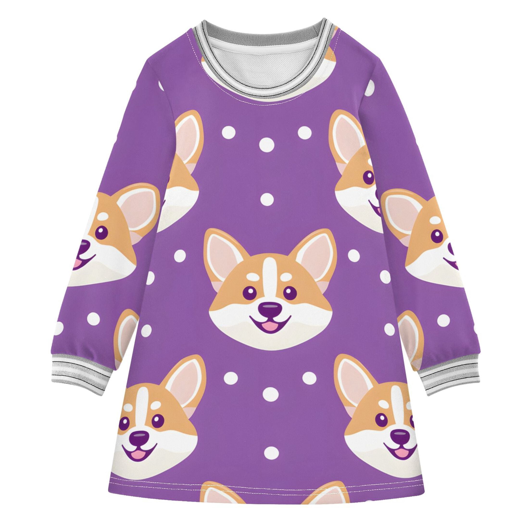 BZSMCE Little Girls Long Sleeved Hoodie A Dresses Pink Star Classical ...
