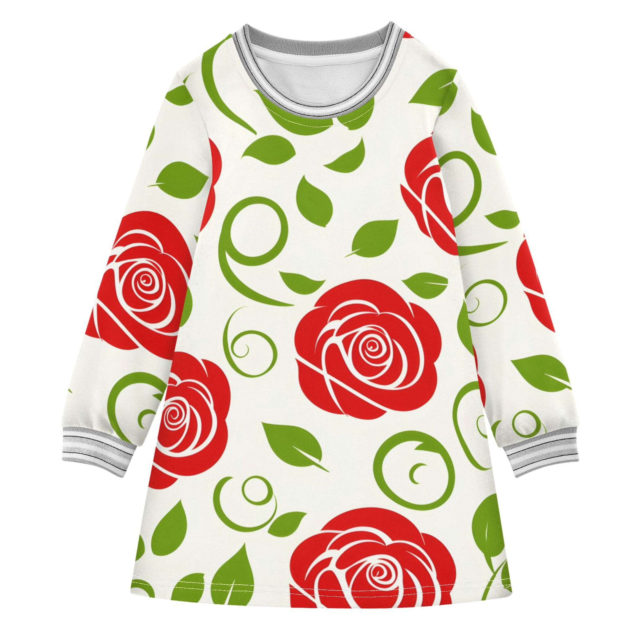 BZSMCE Little Girls Long Sleeved Hoodie A Dresses Pink Star Classical ...