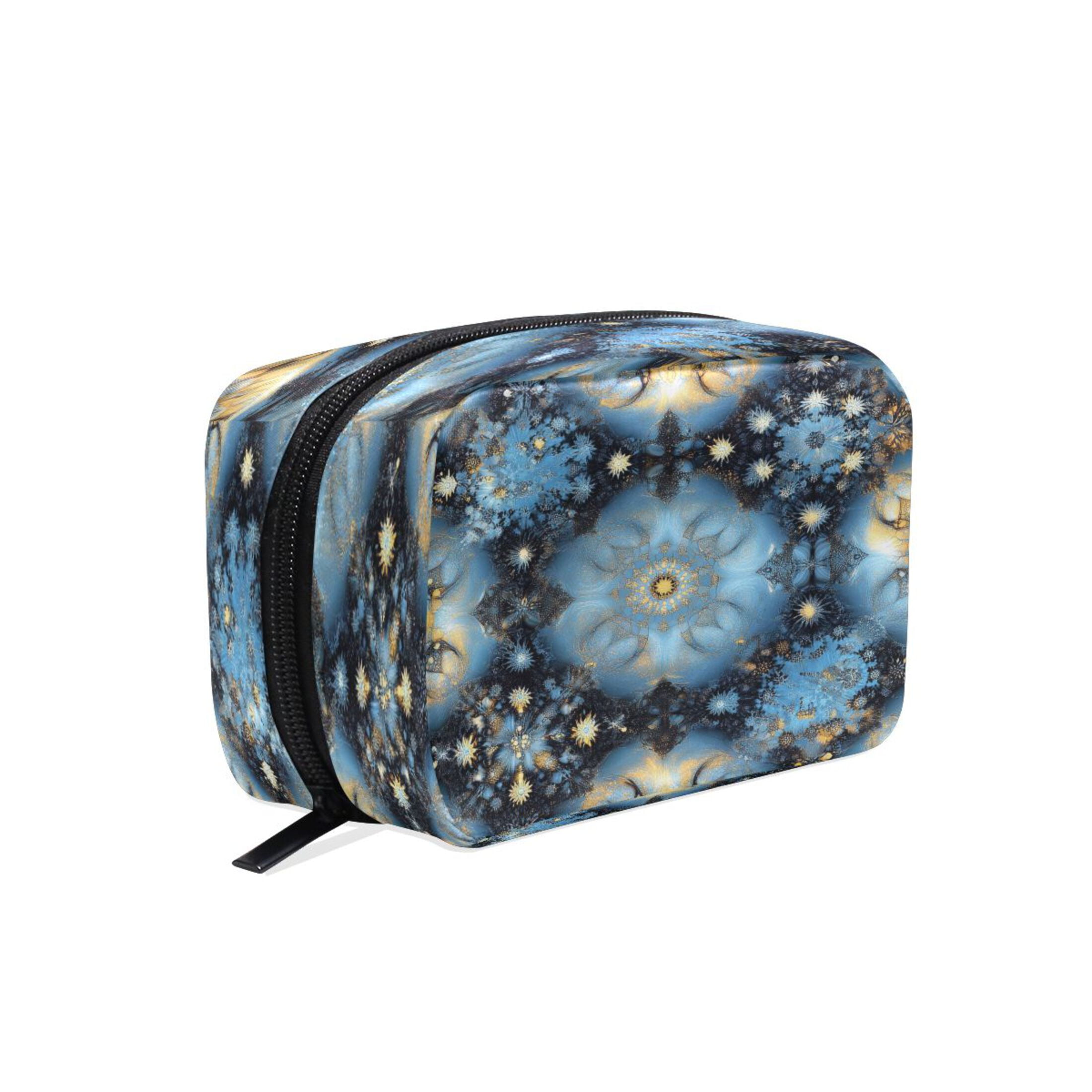 BZSMCE Makeup and Cosmetic Bag Women Simple Celestial Patterns Pattern ...