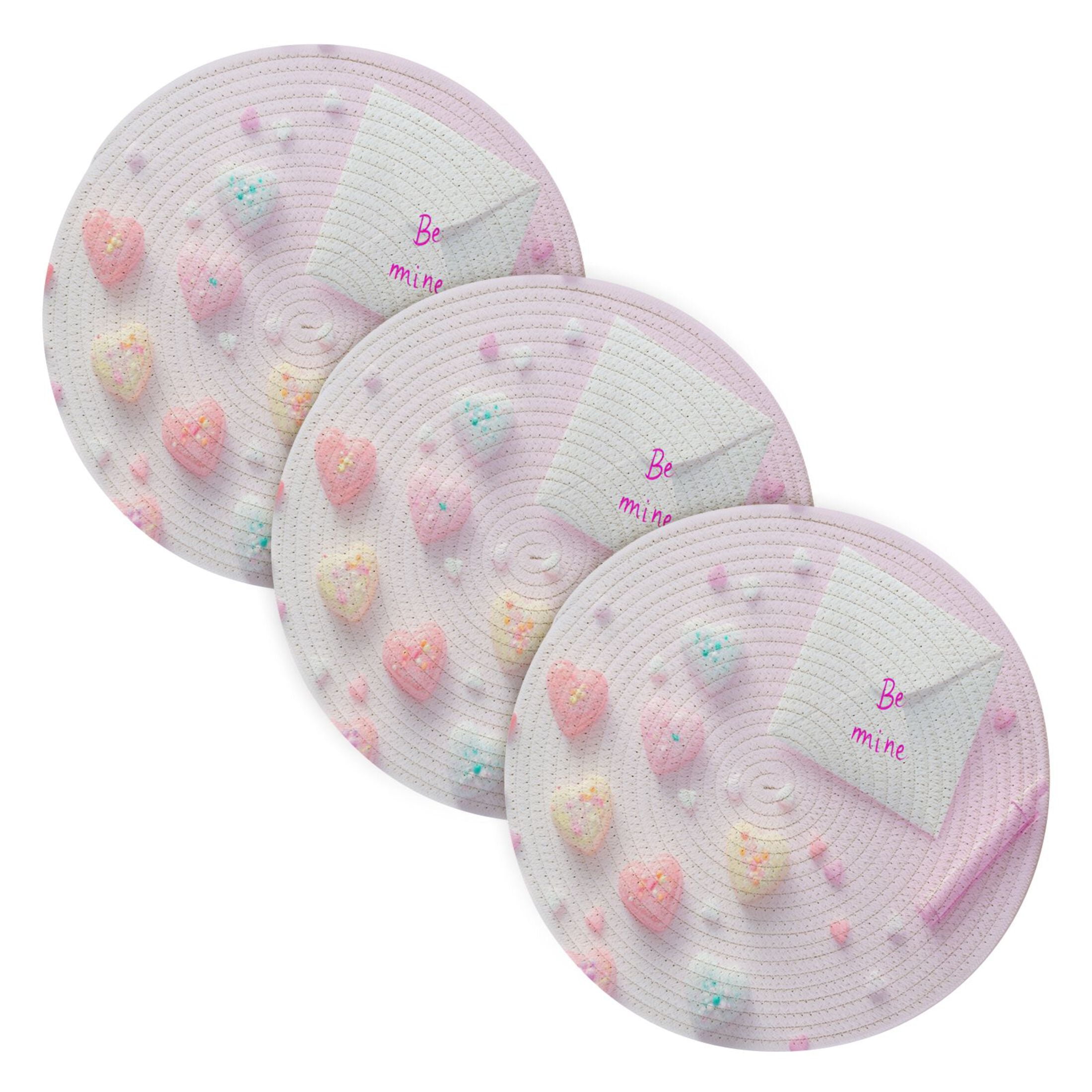 BZSMCE Mats for Pots,Pans Place Candy Conversation Hearts Simple Style ...
