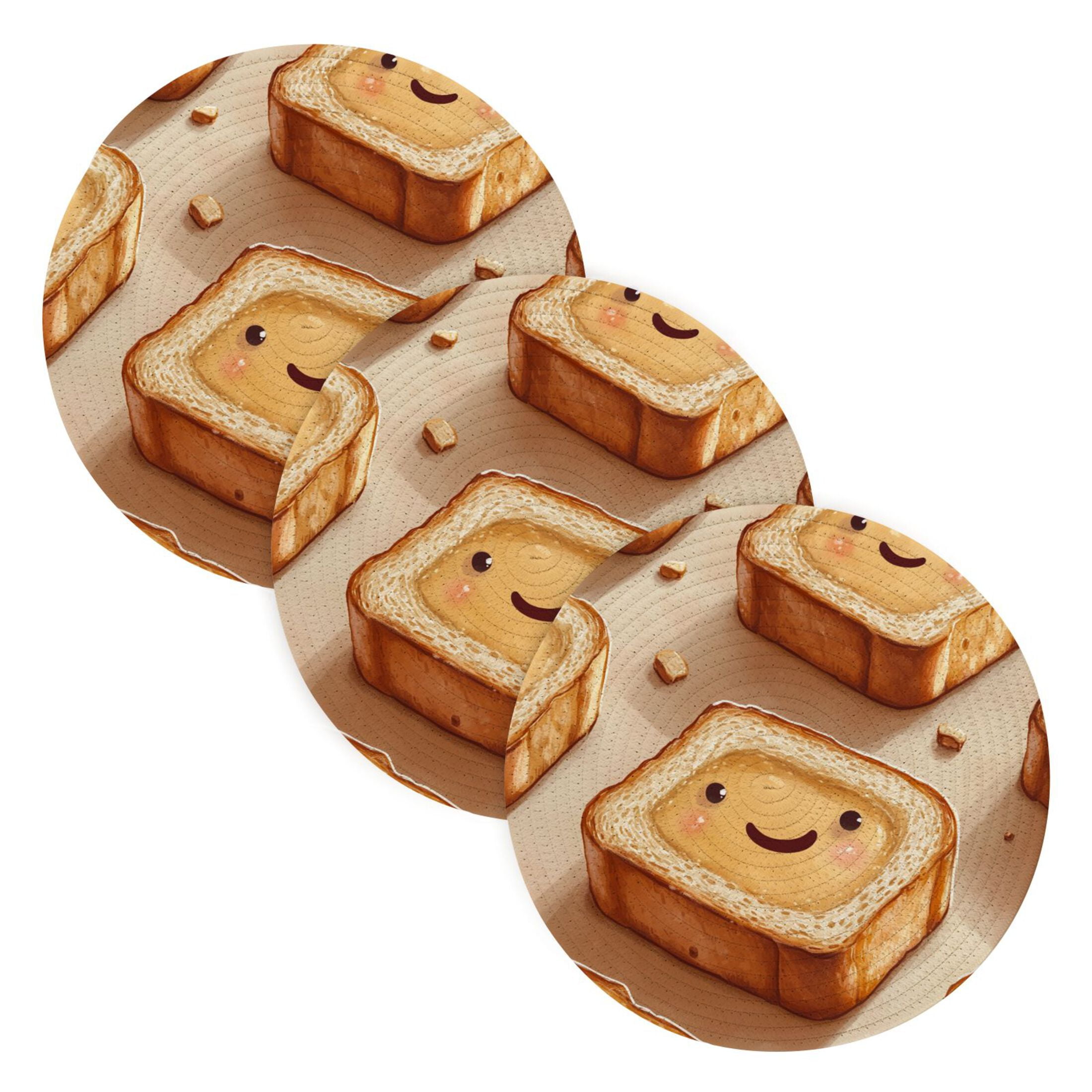 BZSMCE Mats for Pots,Pans Place Cute Breads Simple Style Pattern Pot ...