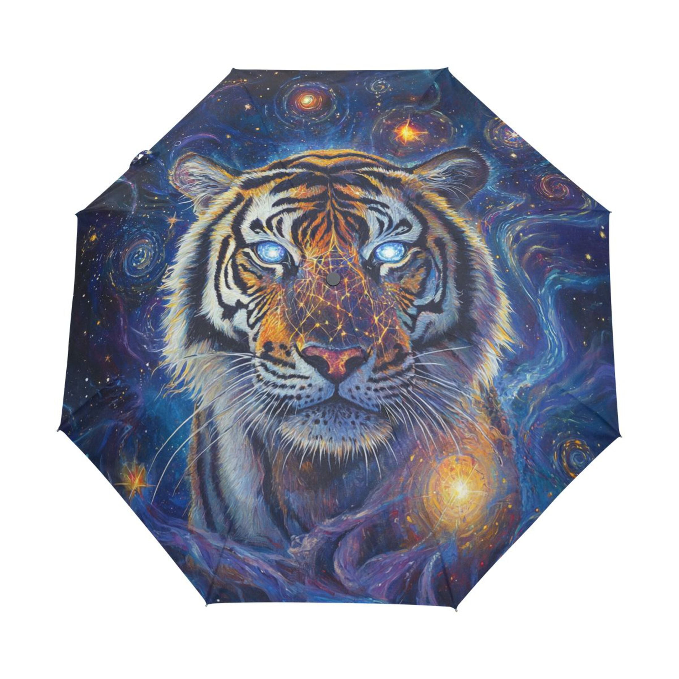BZSMCE One-Touch Auto Open Close Rain Umbrella With Creative Celestial ...