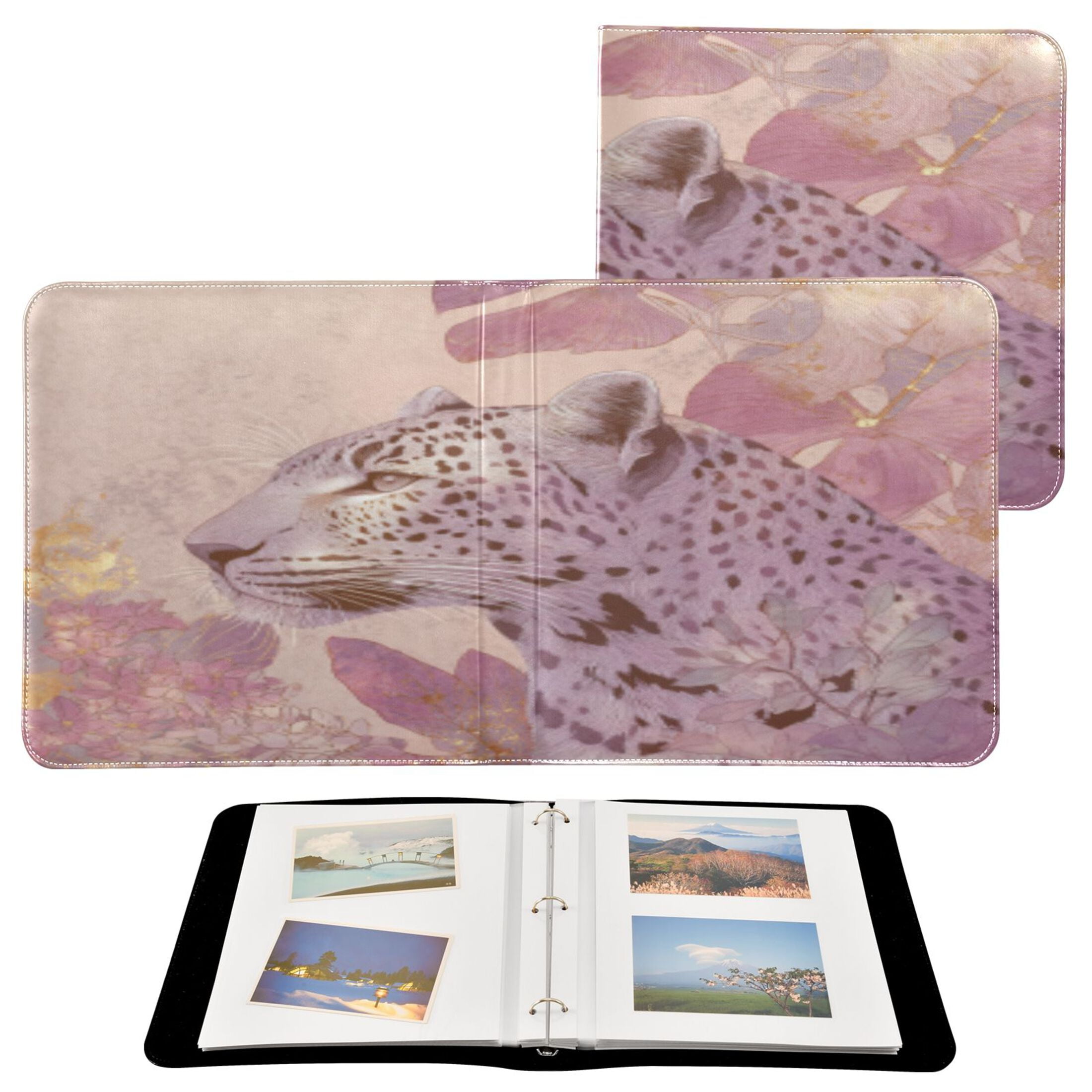 BZSMCE Photo Album Book Scrapbooking Blush Leopard Reverie Printed ...