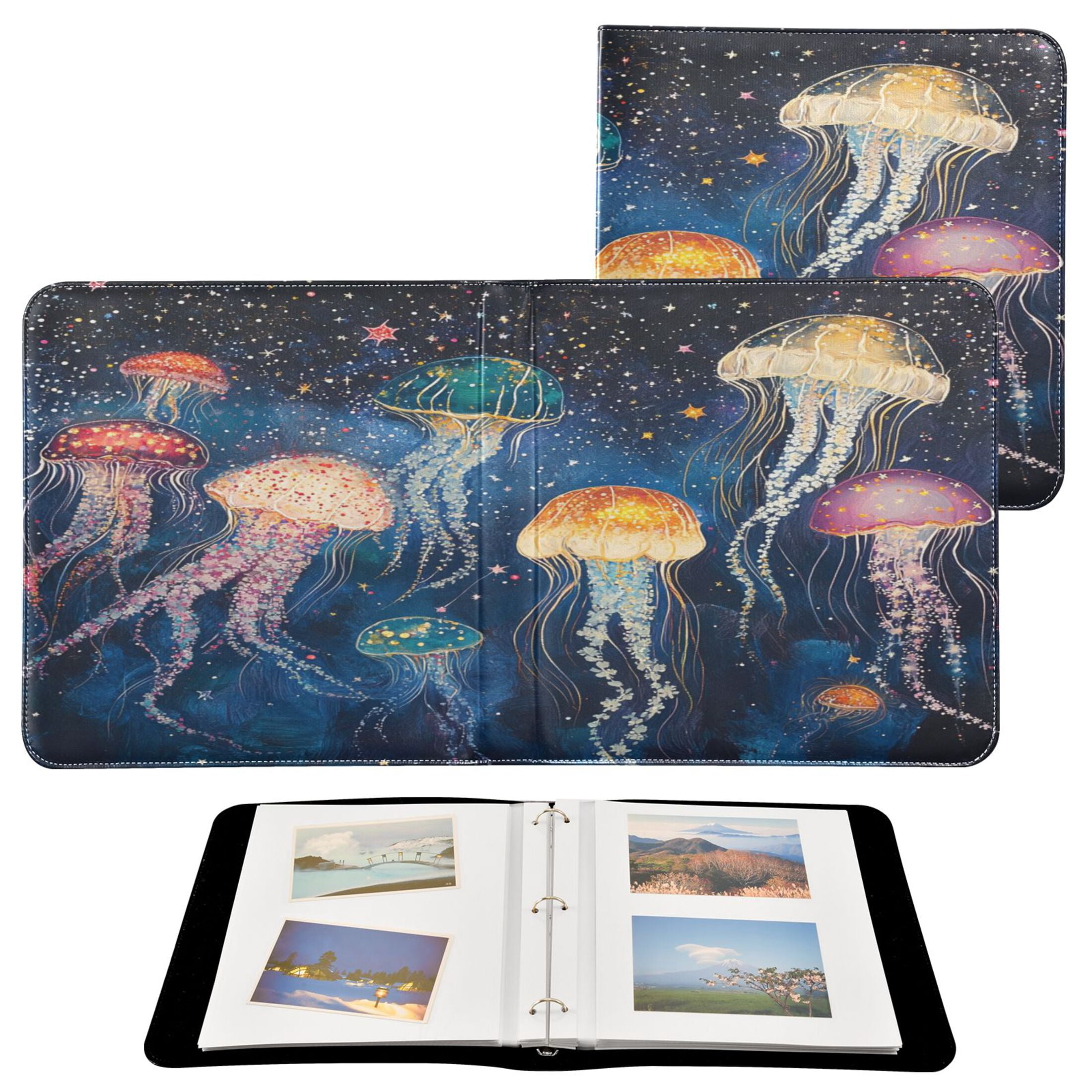 BZSMCE Photo Album Book Scrapbooking Celestial Jellyfish Symphony ...