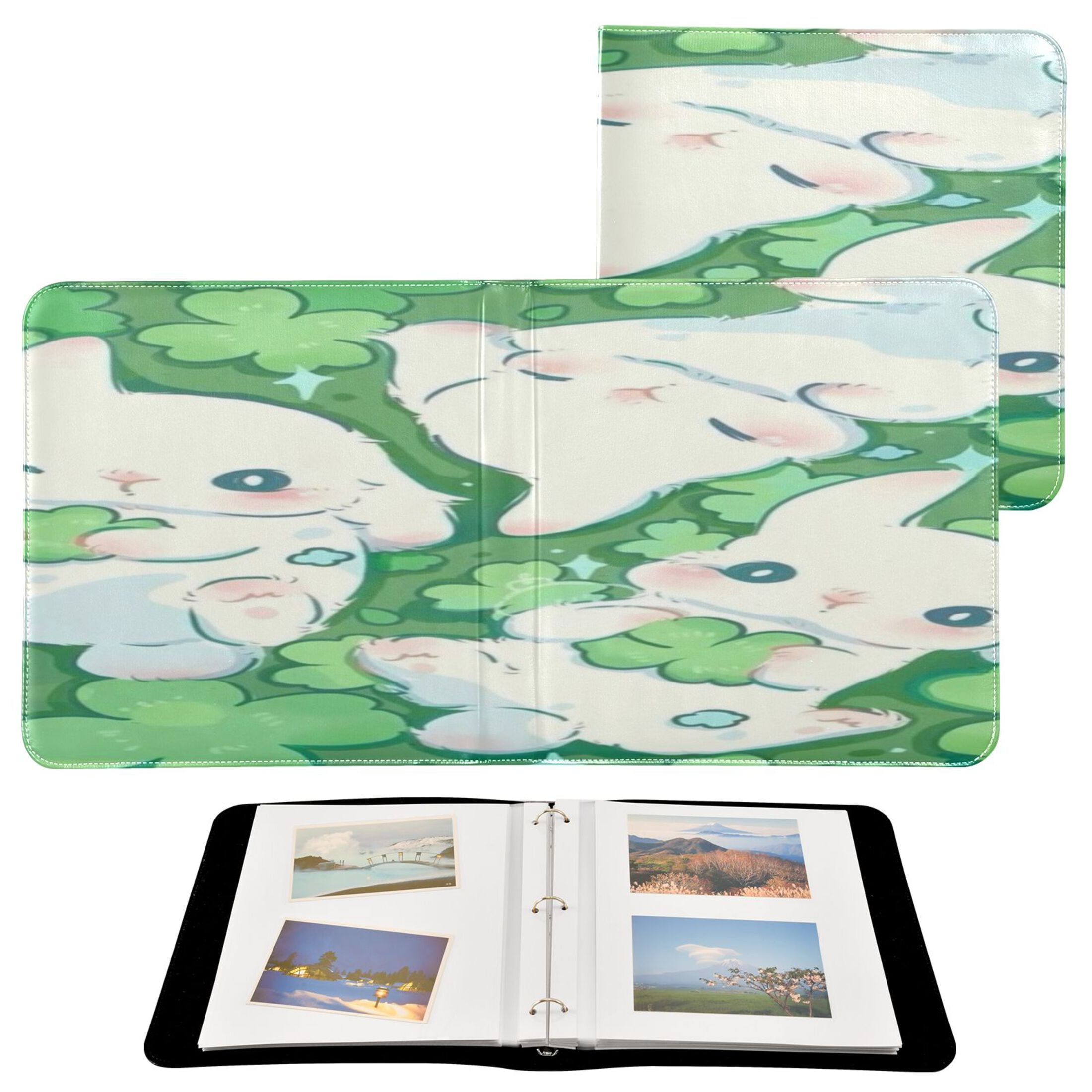 BZSMCE Photo Album Book Scrapbooking Clover Bunny Play Printed Picture ...